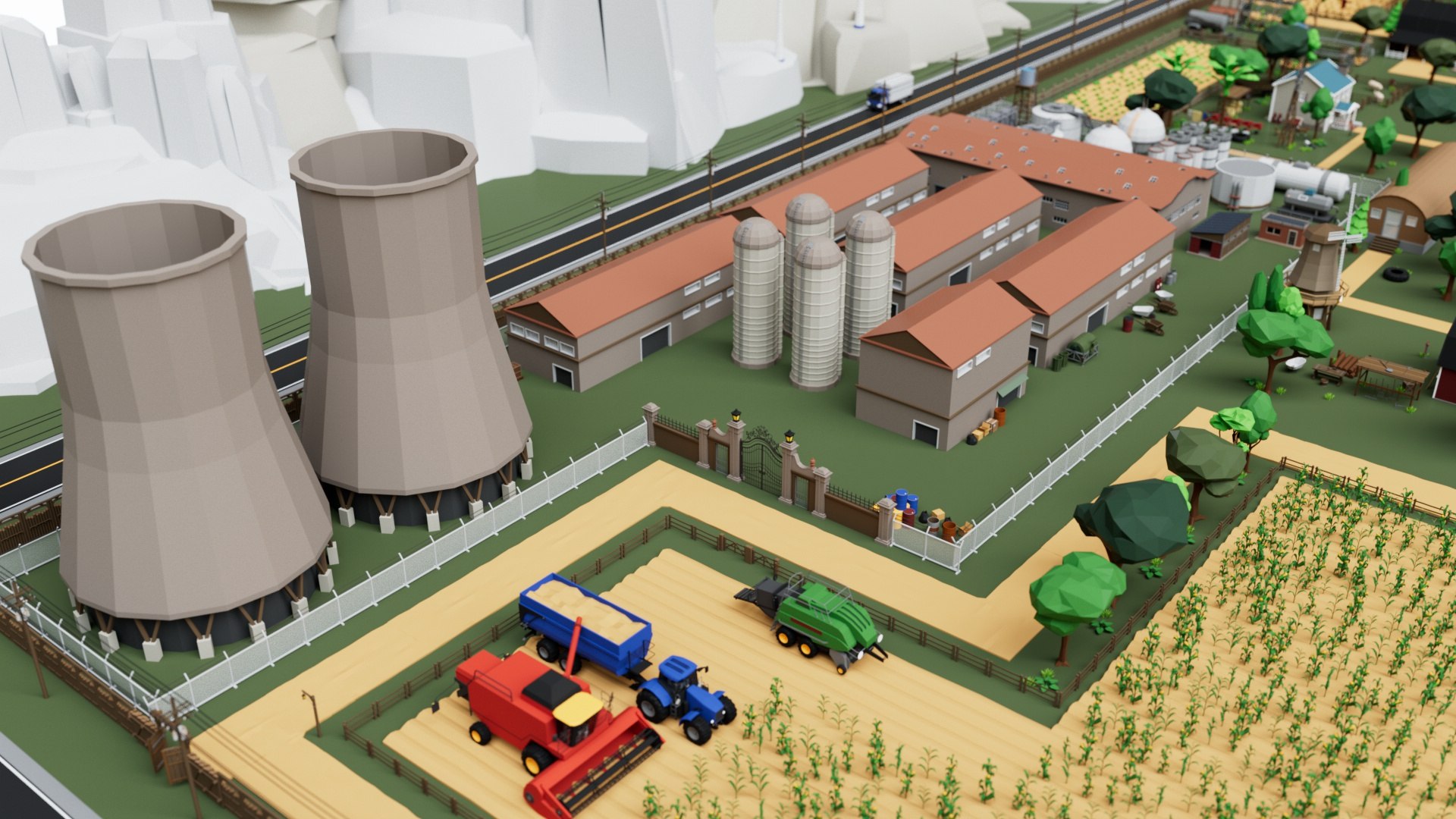 3D Farm House And Animals Mega Pack For Game Ready - TurboSquid 2334523