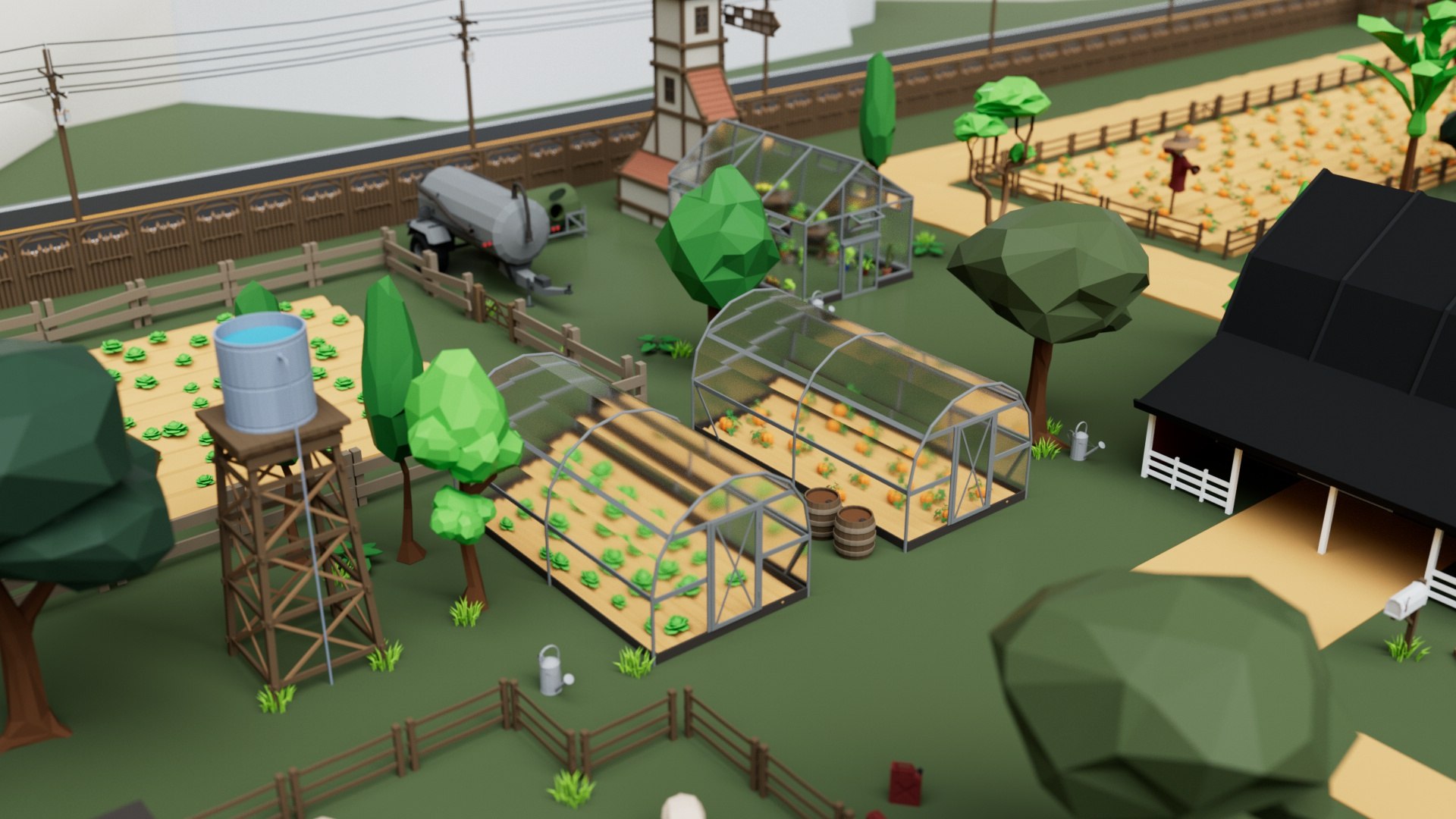 3D Farm House And Animals Mega Pack For Game Ready - TurboSquid 2334523