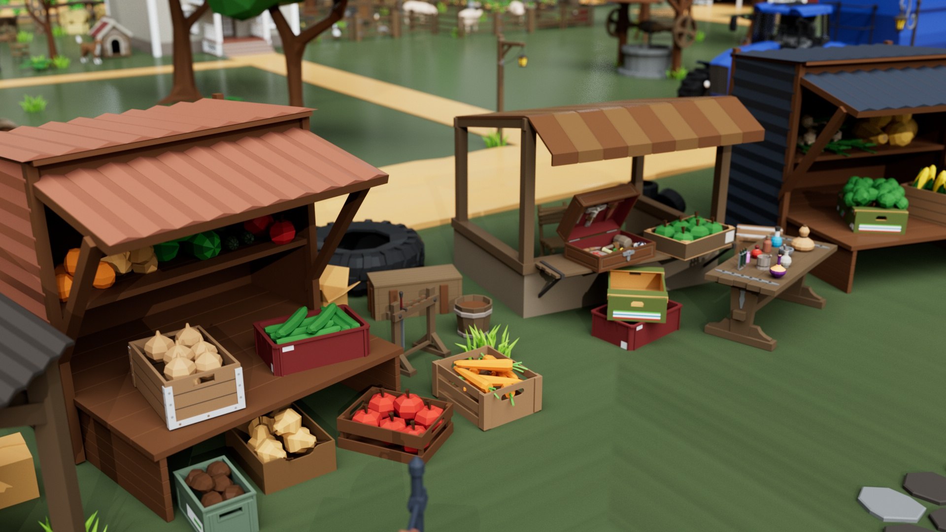 3D Farm House And Animals Mega Pack For Game Ready - TurboSquid 2334523