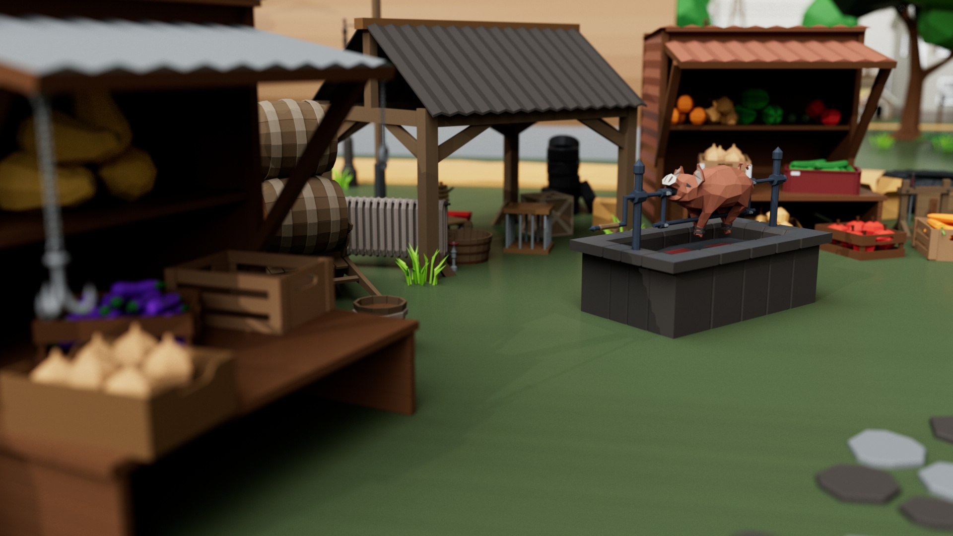 3D Farm House And Animals Mega Pack For Game Ready - TurboSquid 2334523