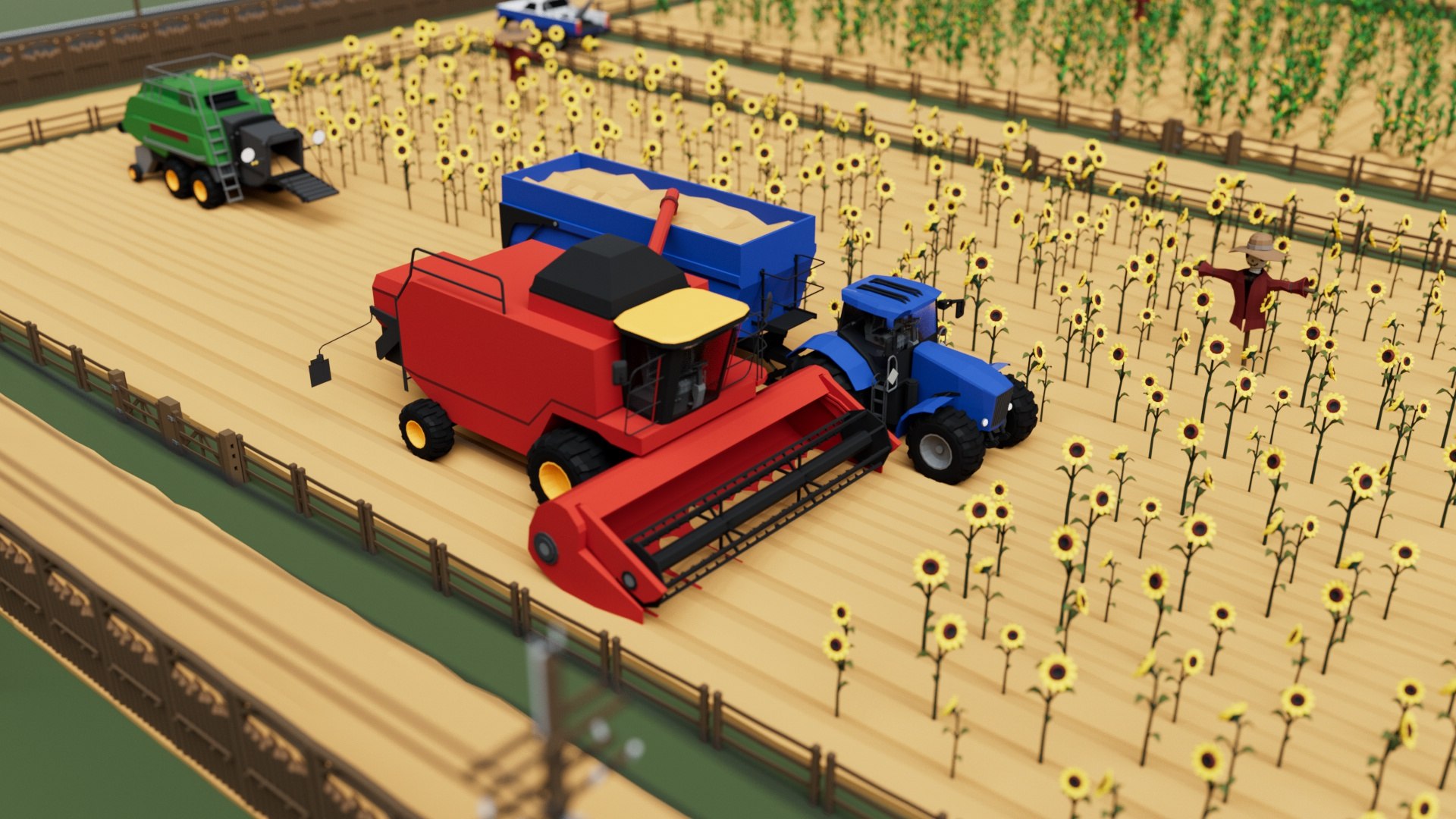 3D Farm House And Animals Mega Pack For Game Ready - TurboSquid 2334523