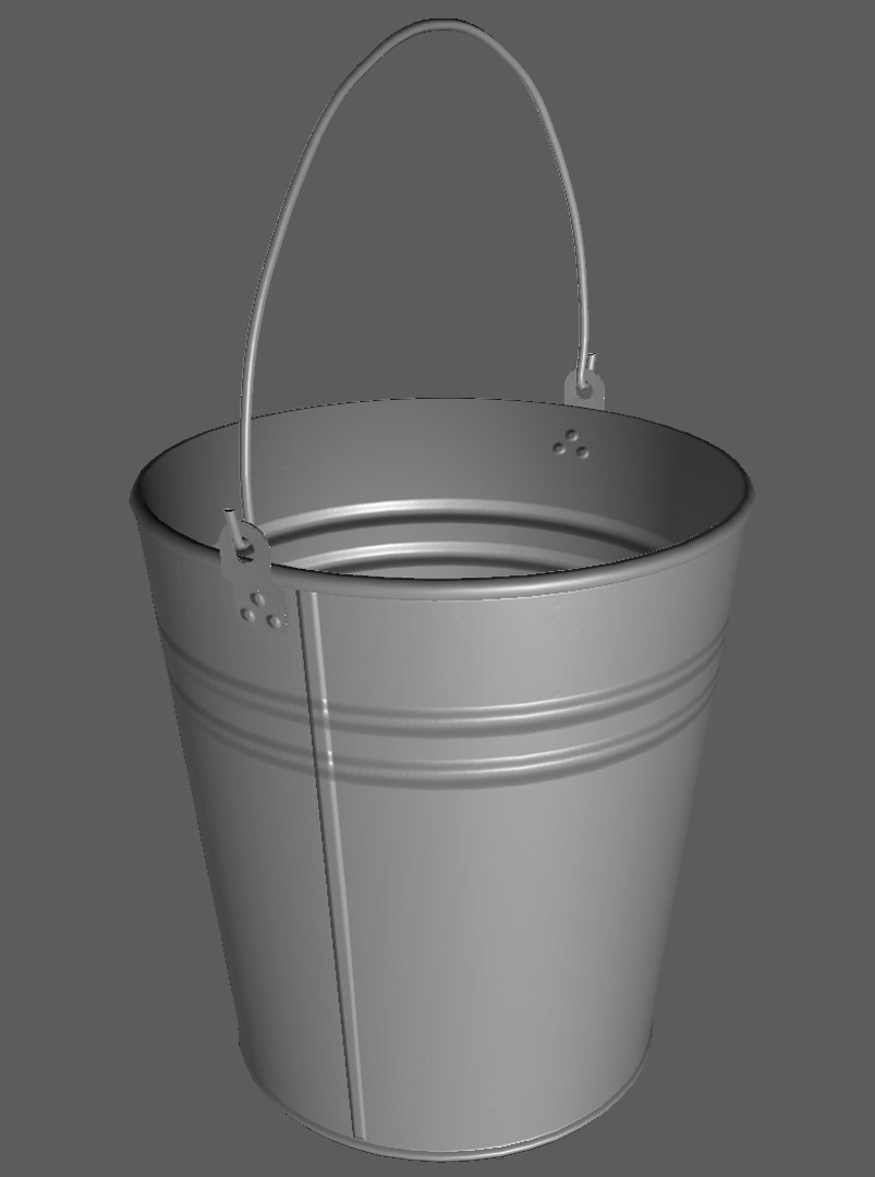 3D Metal Buckets Model - TurboSquid 1290266