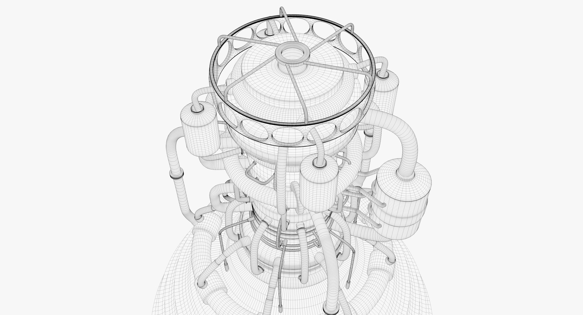3d Rocket Engine Model