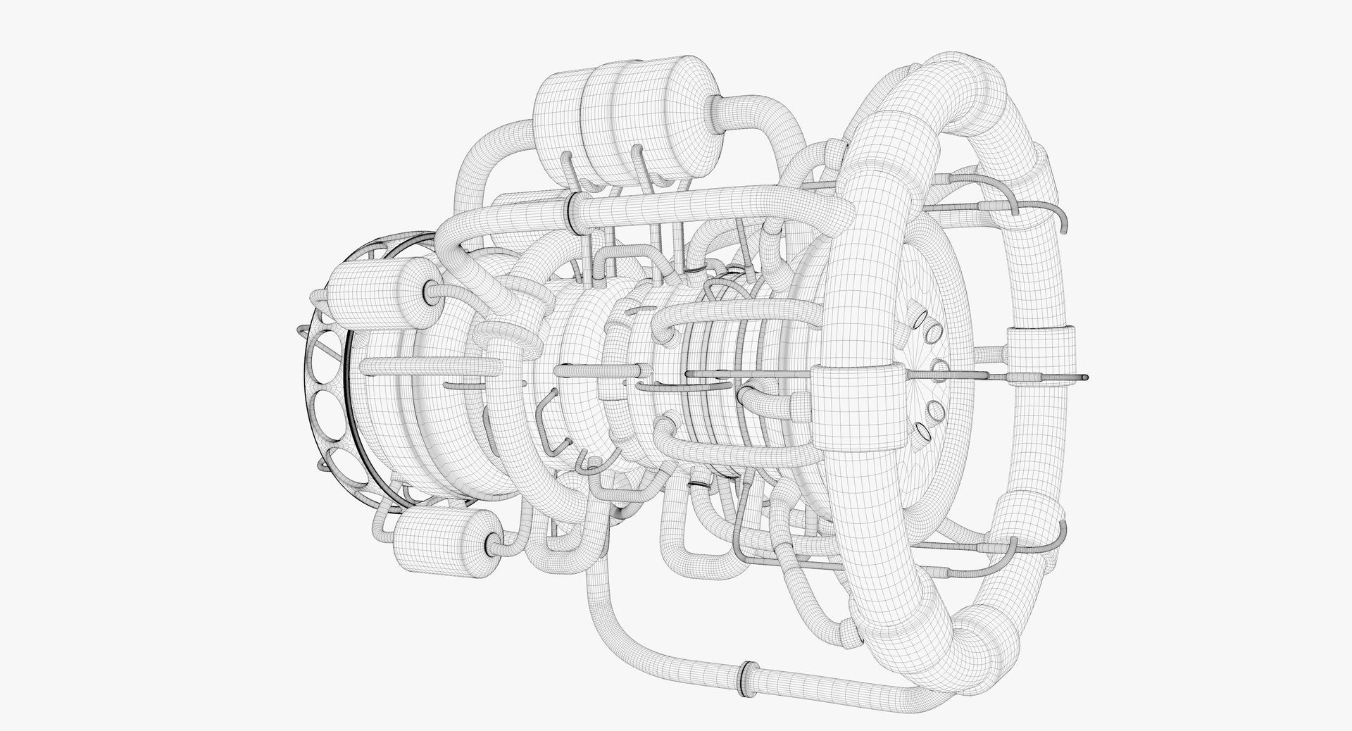 3d Rocket Engine Model