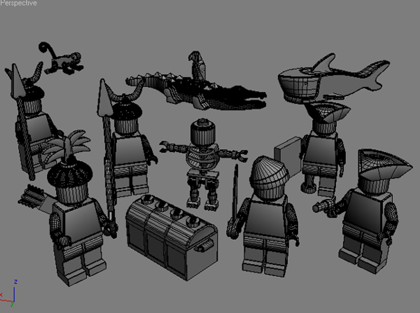 3ds max lego figures