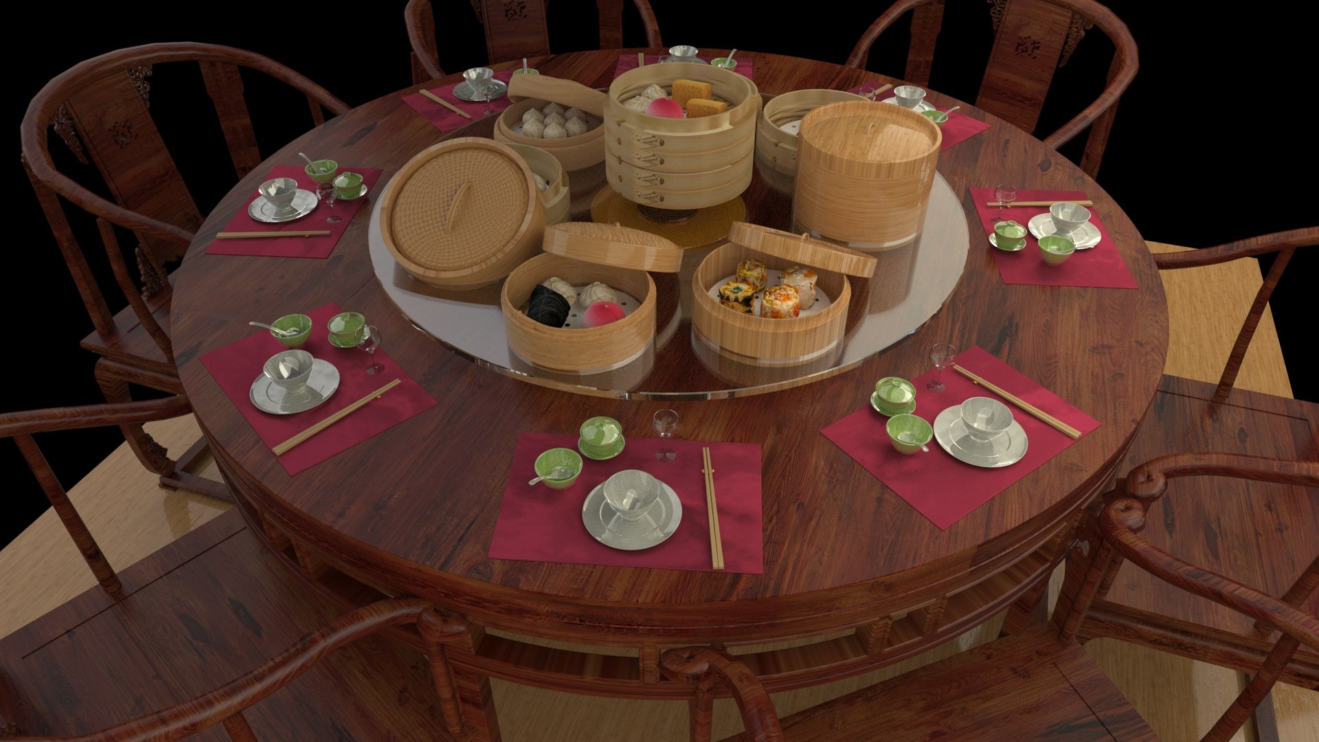 Chinese Dim-sum 3D - TurboSquid 2142129