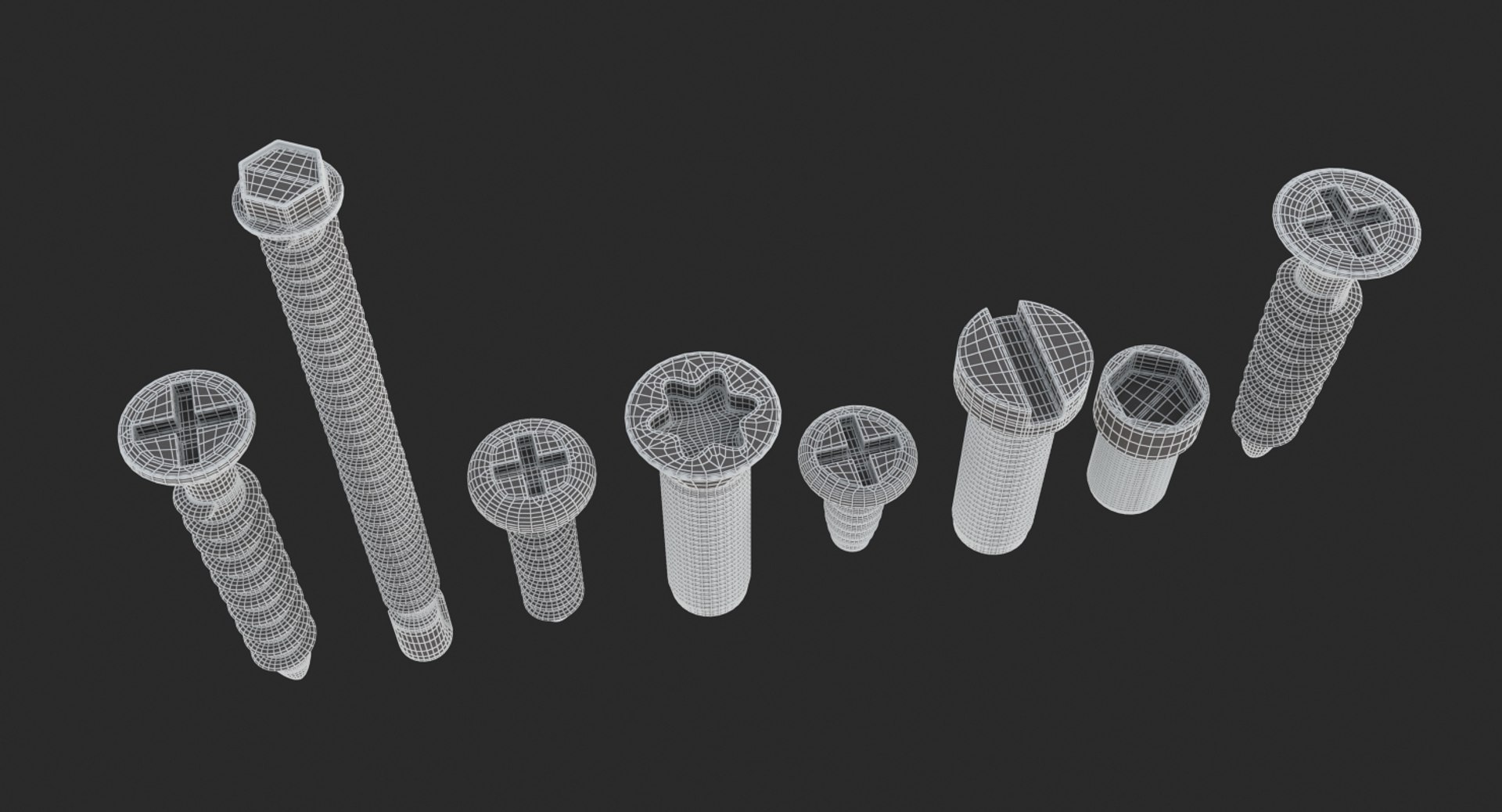 3D Tools Screw Model - TurboSquid 1334232