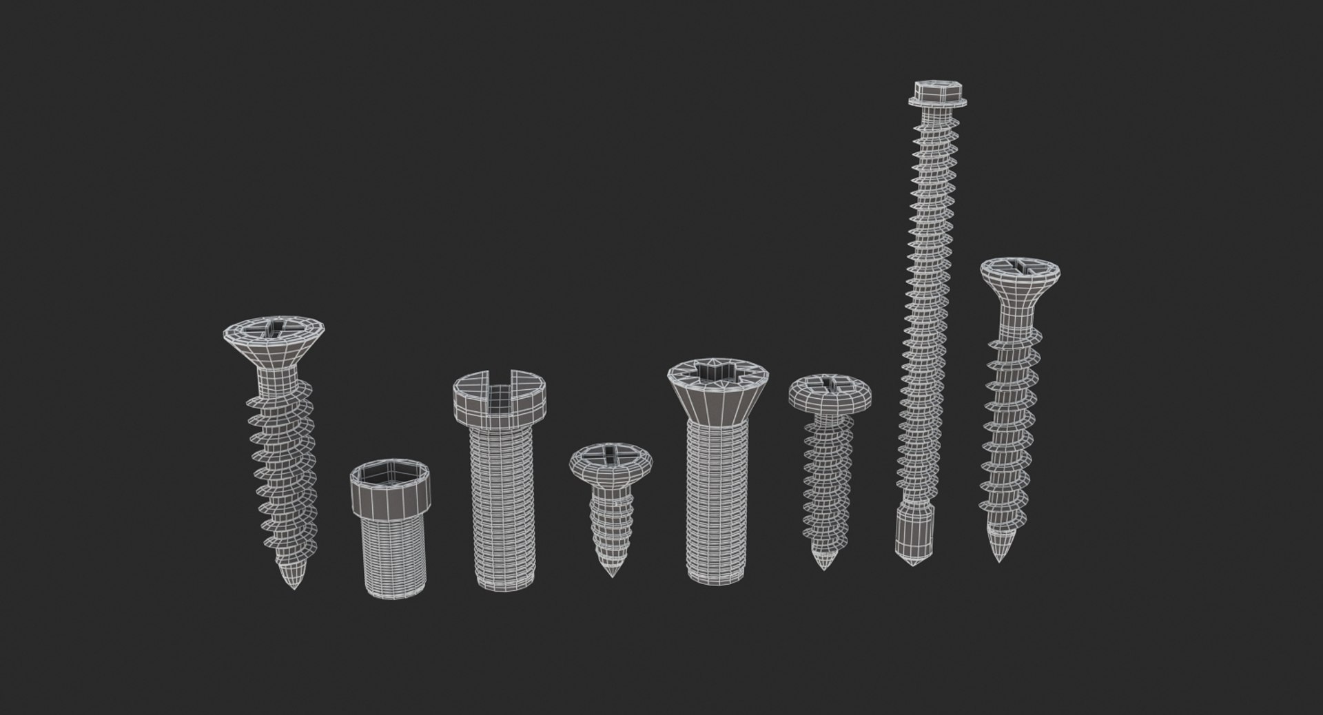 3D Tools Screw Model - TurboSquid 1334232