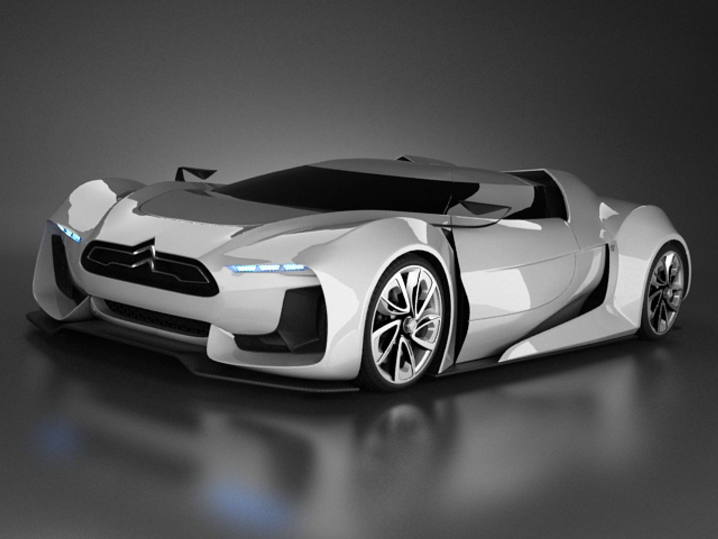 Citroen Gt Materials 3d Model