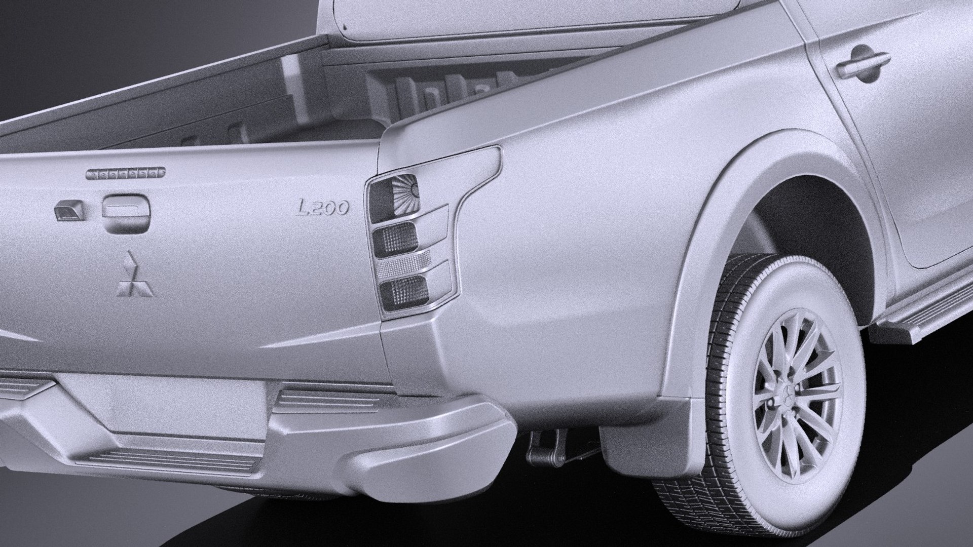 3D model mitsubishi 2017 l200 - TurboSquid 1178242
