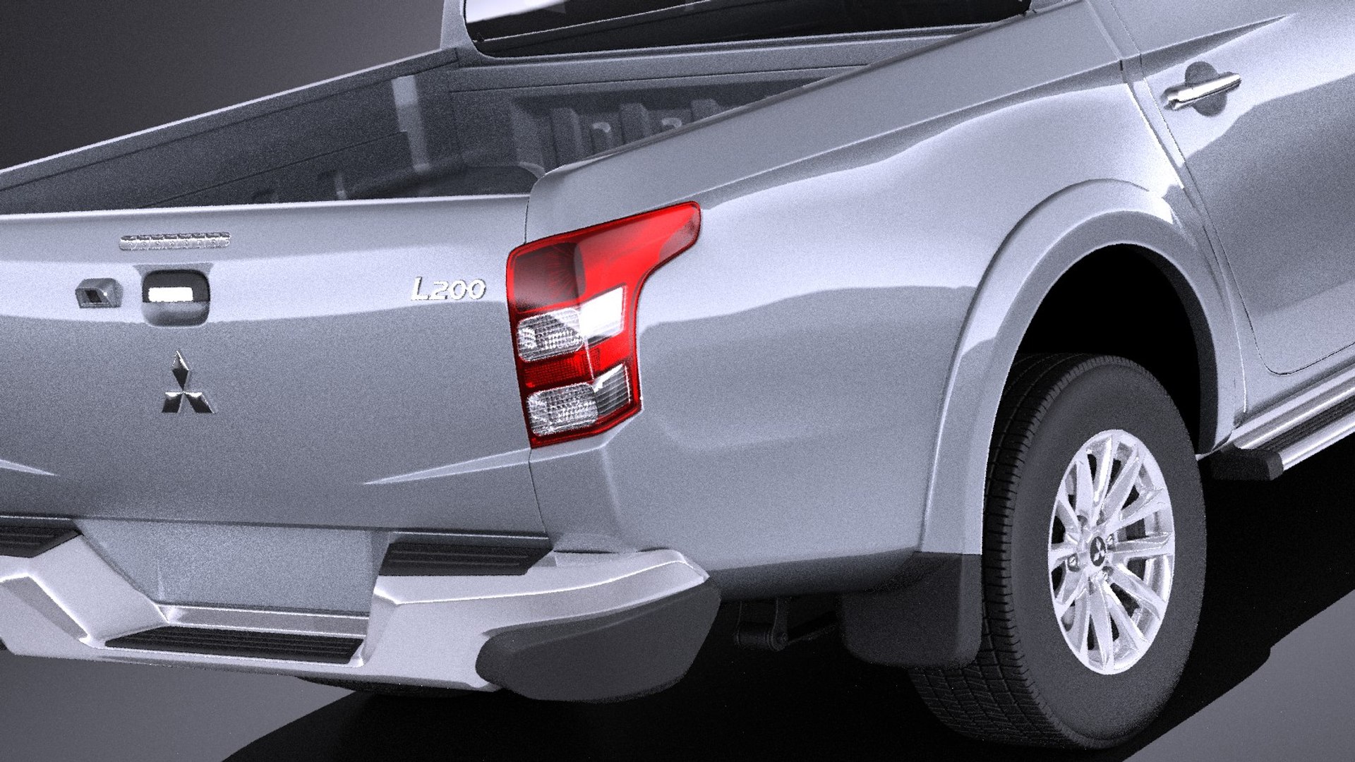 3D model mitsubishi 2017 l200 - TurboSquid 1178242