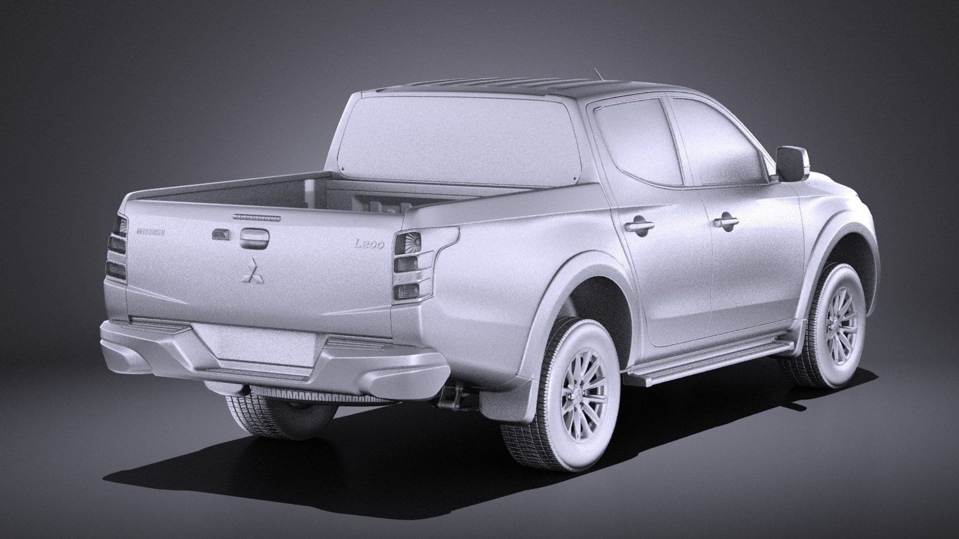 3D model mitsubishi 2017 l200 - TurboSquid 1178242