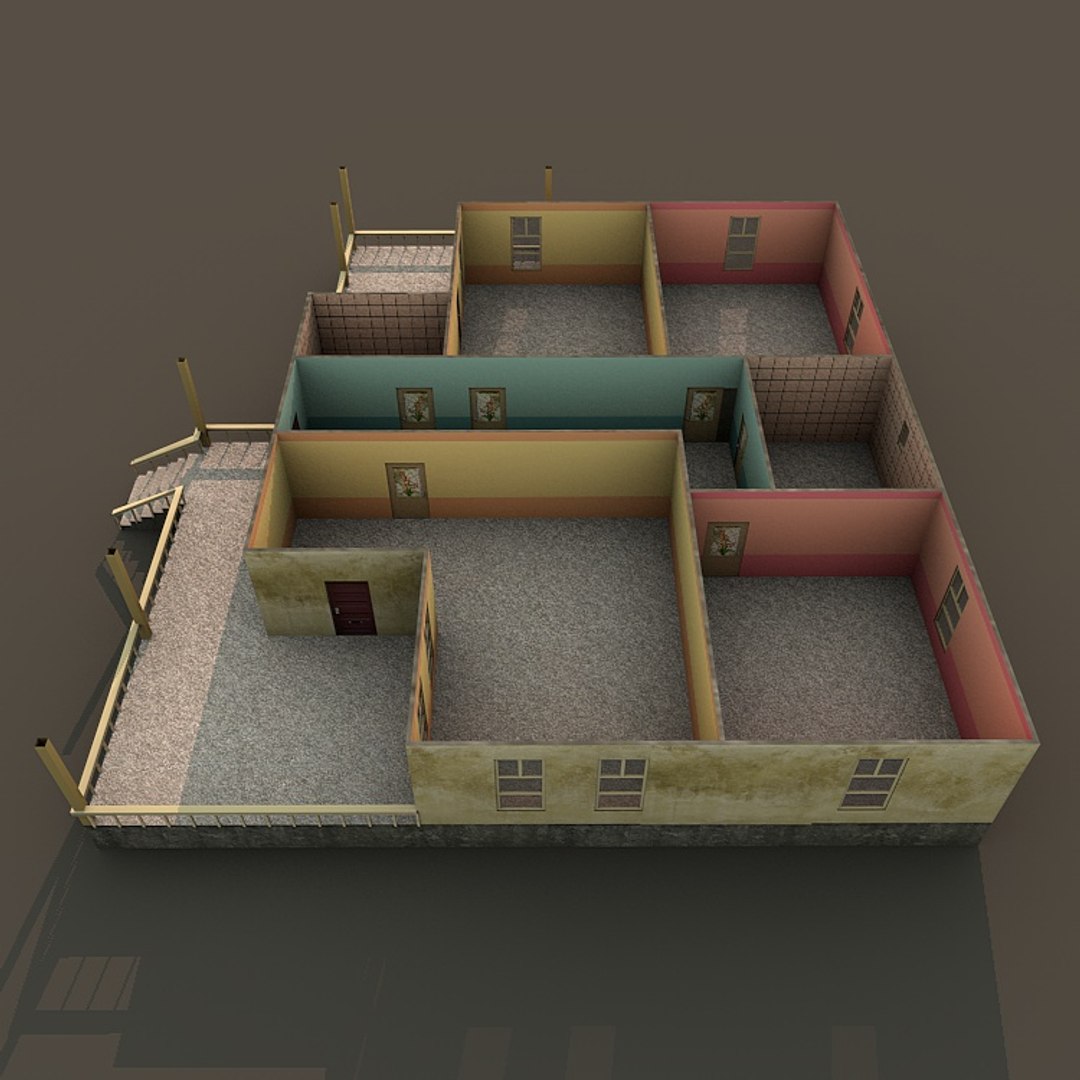 3d Model House Interior Building