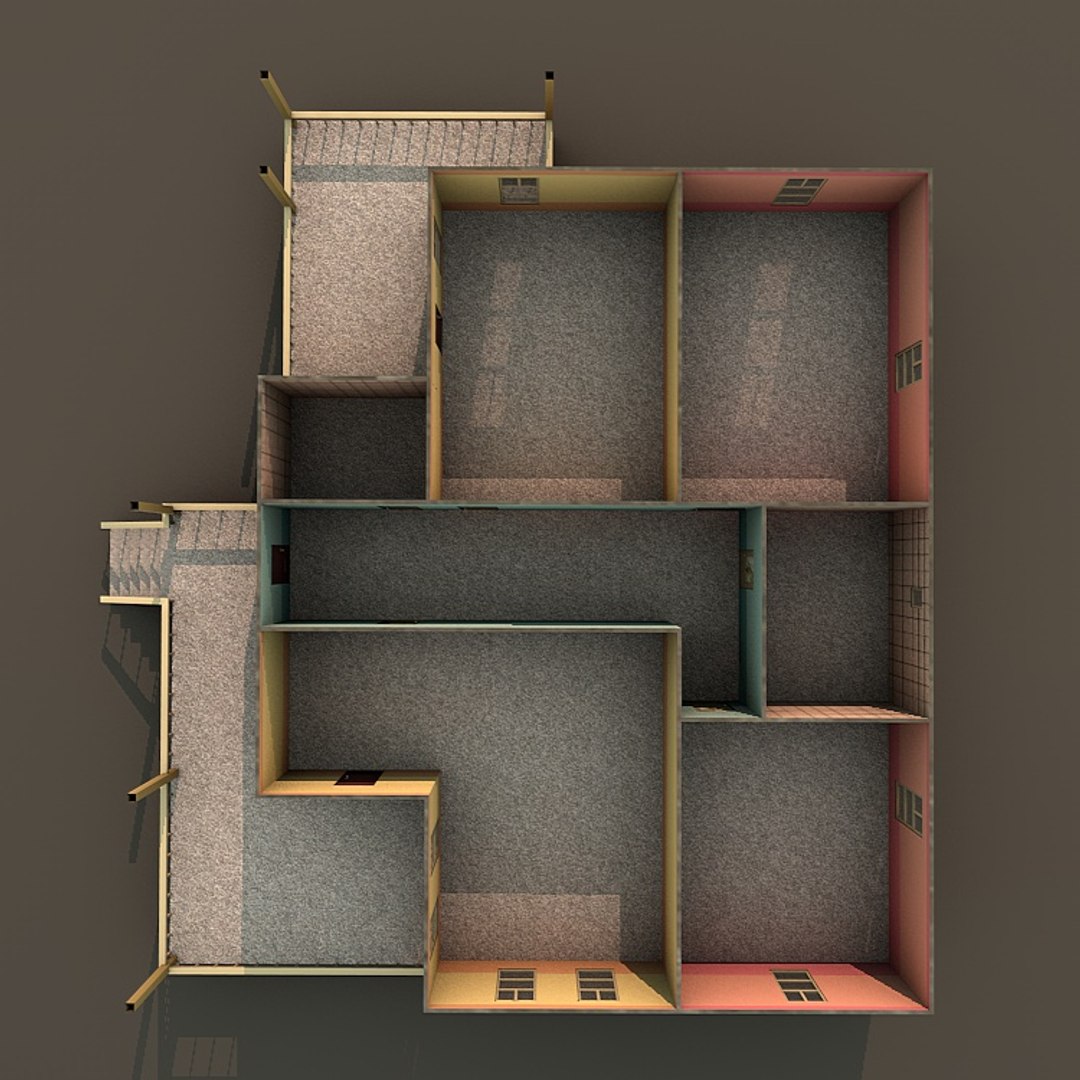 3d Model House Interior Building