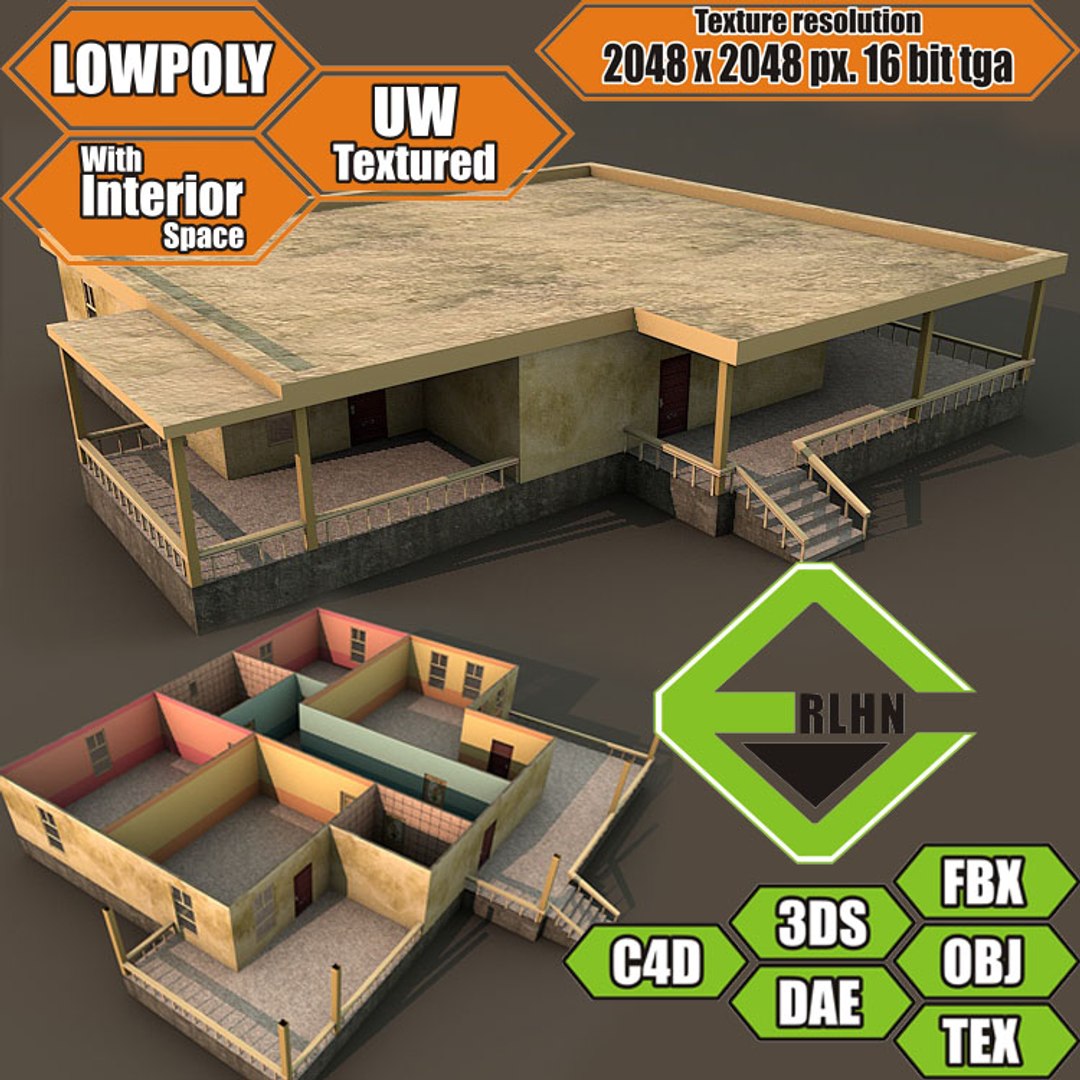 3d Model House Interior Building