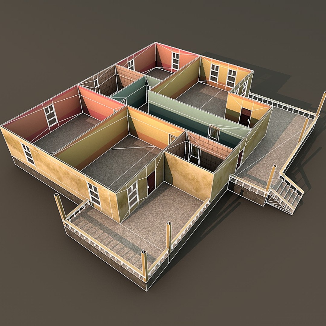 3d Model House Interior Building