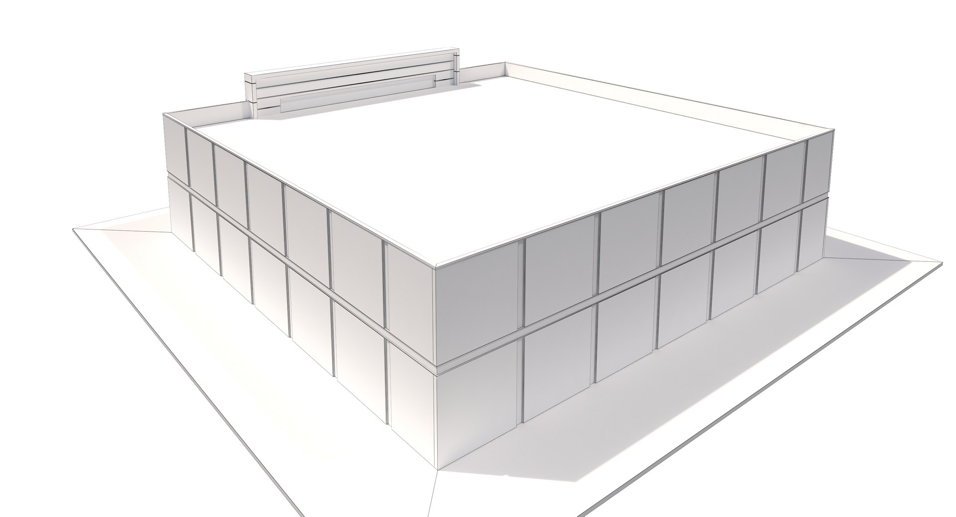 Commercial Movie Theater Building 3D Model - TurboSquid 1263268