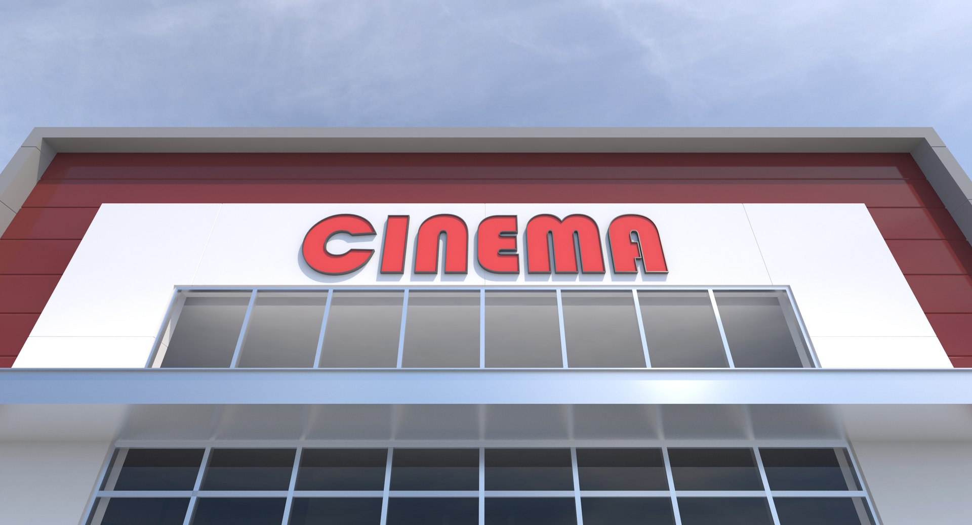 Commercial Movie Theater Building 3D Model - TurboSquid 1263268
