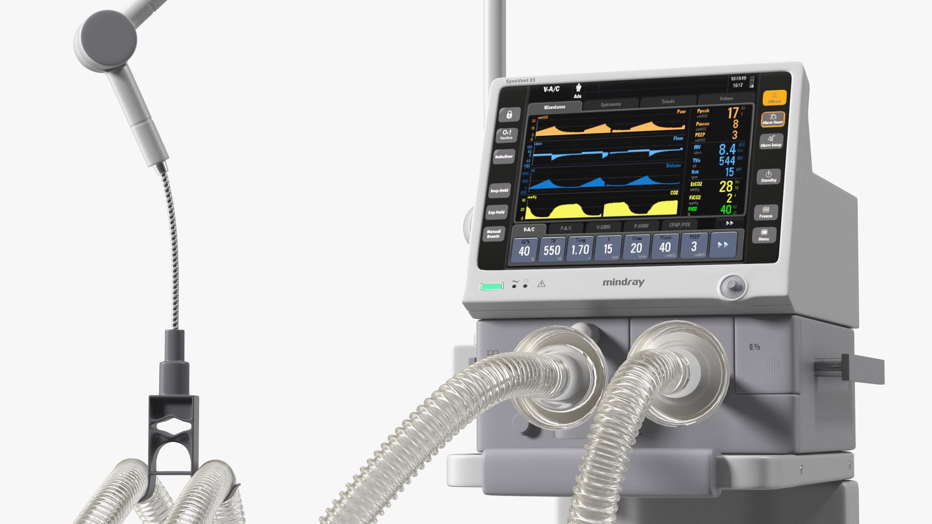 Mechanical Breathing Ventilator Mindray 3D - TurboSquid 2178309