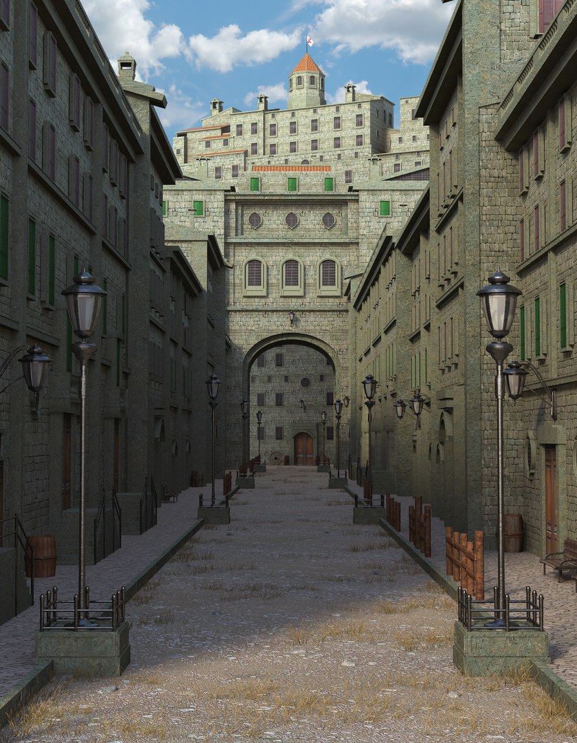 Street Medieval Fantasy 3D - TurboSquid 1421727