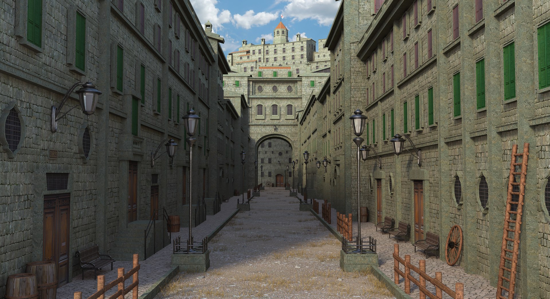 Street Medieval Fantasy 3D - TurboSquid 1421727