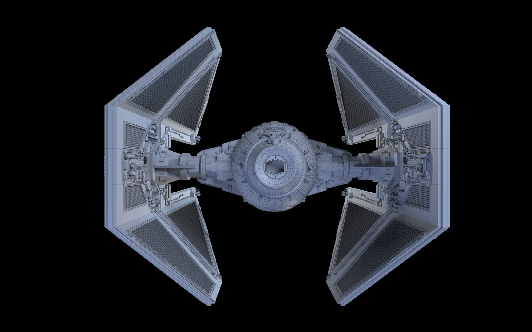 3D TIE Interceptor Star Wars - TurboSquid 2314917