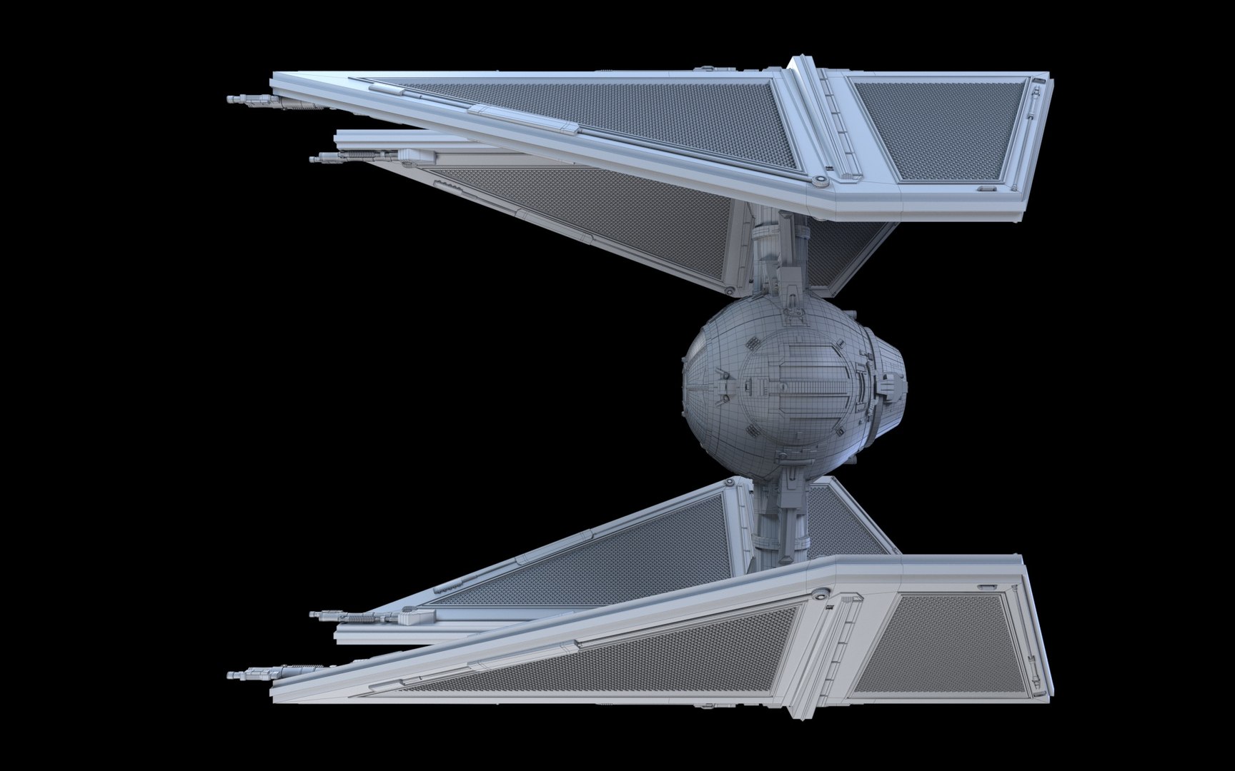 3D TIE Interceptor Star Wars - TurboSquid 2314917