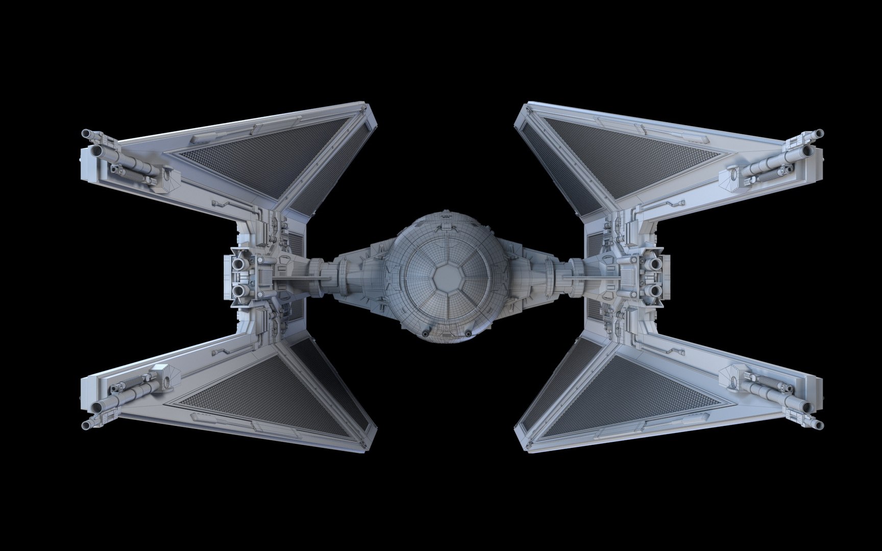 3D TIE Interceptor Star Wars - TurboSquid 2314917