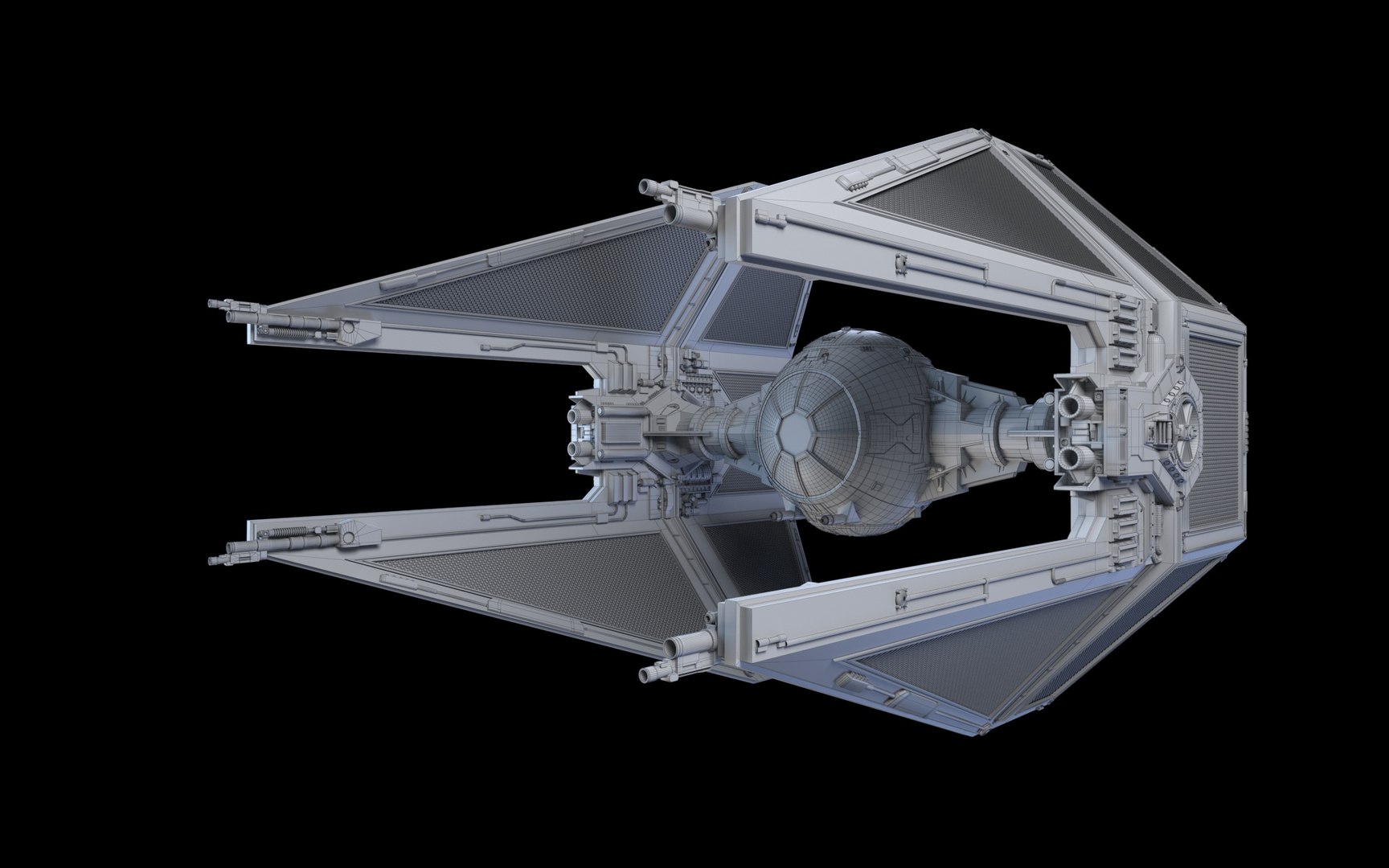 3D TIE Interceptor Star Wars - TurboSquid 2314917