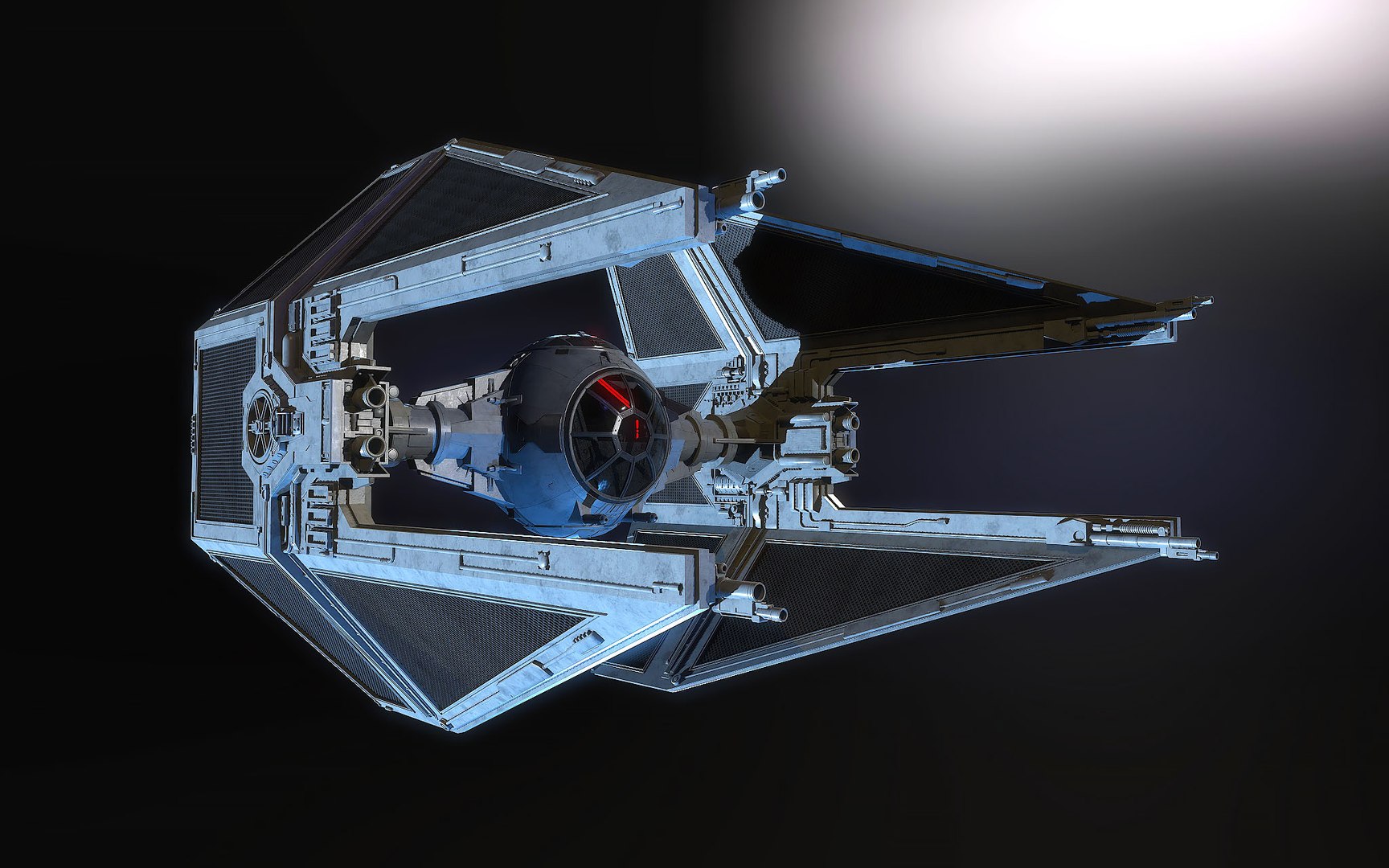 3D TIE Interceptor Star Wars - TurboSquid 2314917