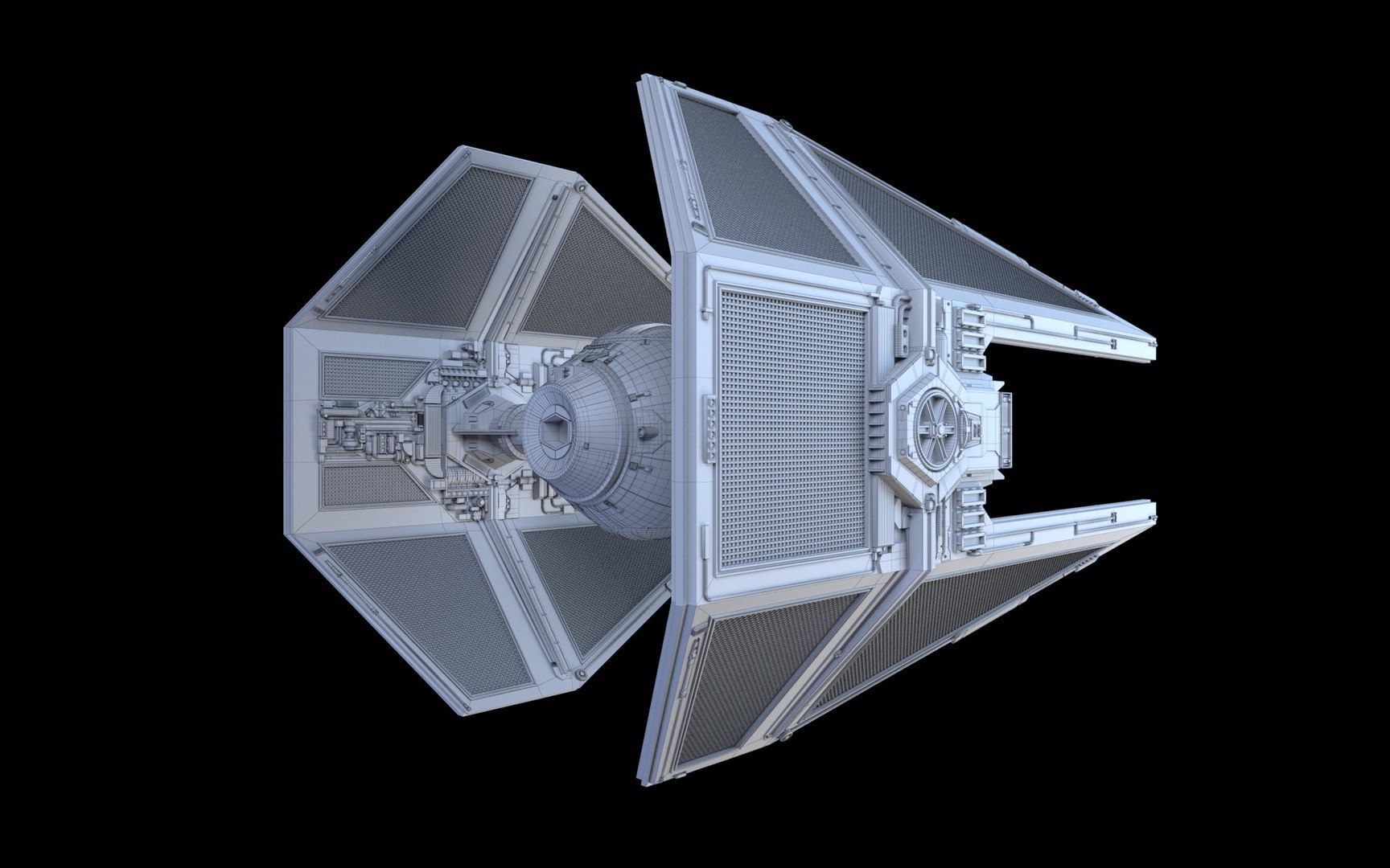3D TIE Interceptor Star Wars - TurboSquid 2314917