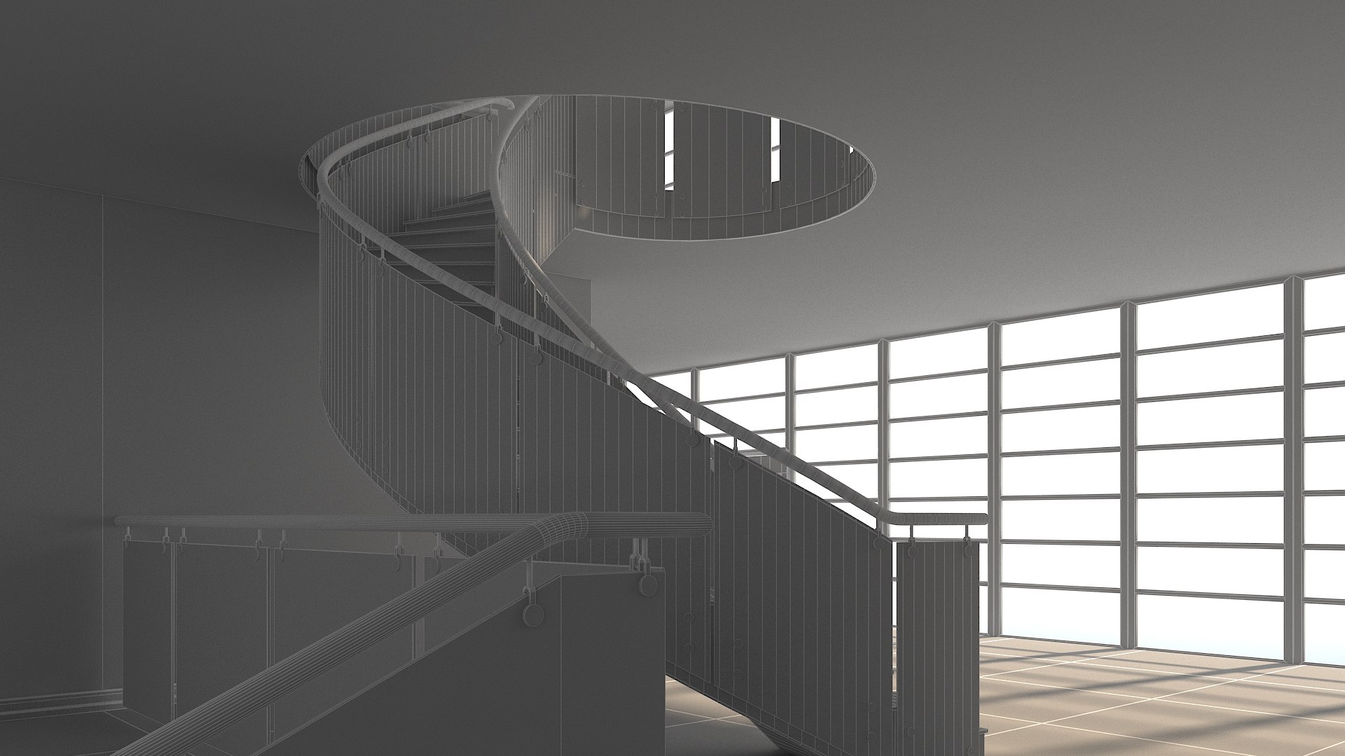 3d Model Staircase Interior