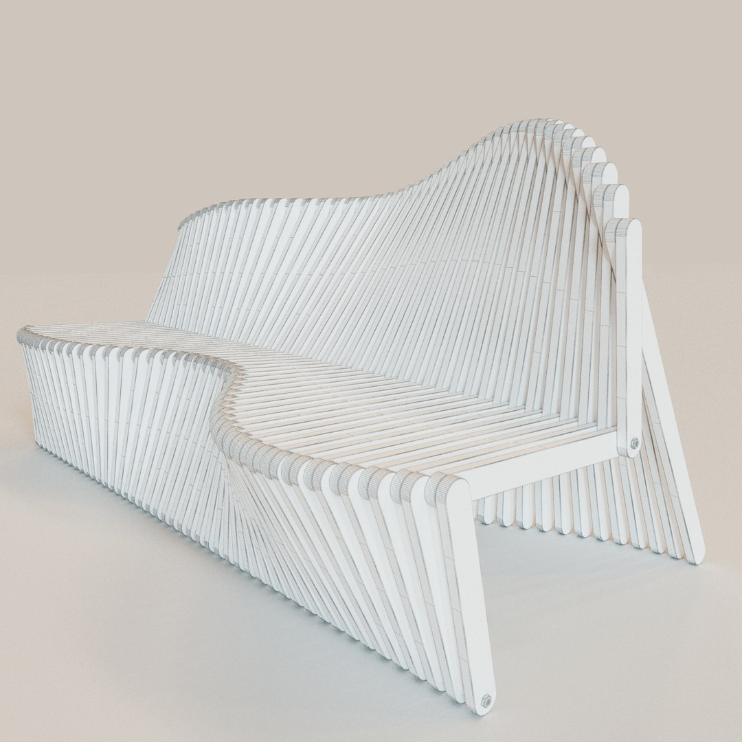 Parametric Bench 3d Model
