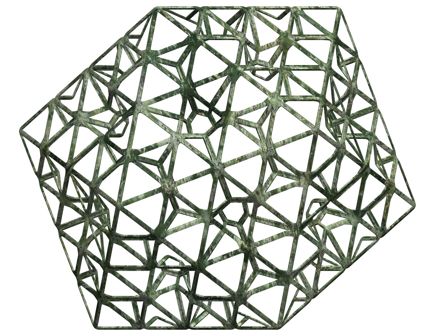 3D Wireframe Shape Icosahedron Flake Model - TurboSquid 2201624