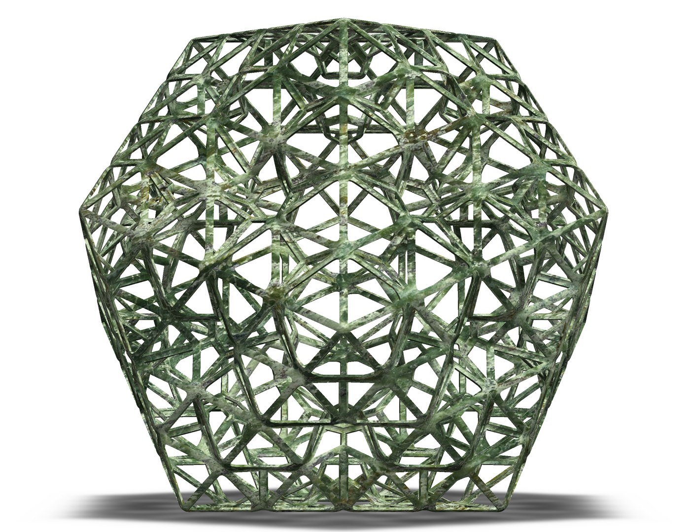 3D Wireframe Shape Icosahedron Flake Model - TurboSquid 2201624