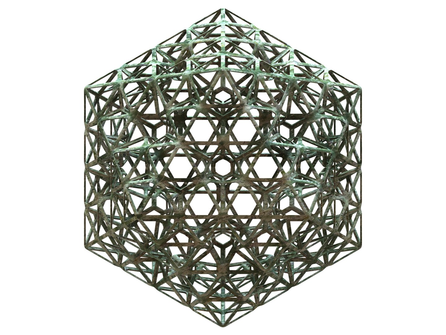 3D Wireframe Shape Icosahedron Flake Model - TurboSquid 2201624