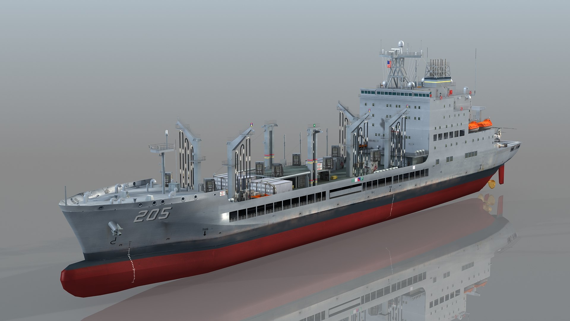 USNS John Lewis T-AO-205 3D model - TurboSquid 2074190