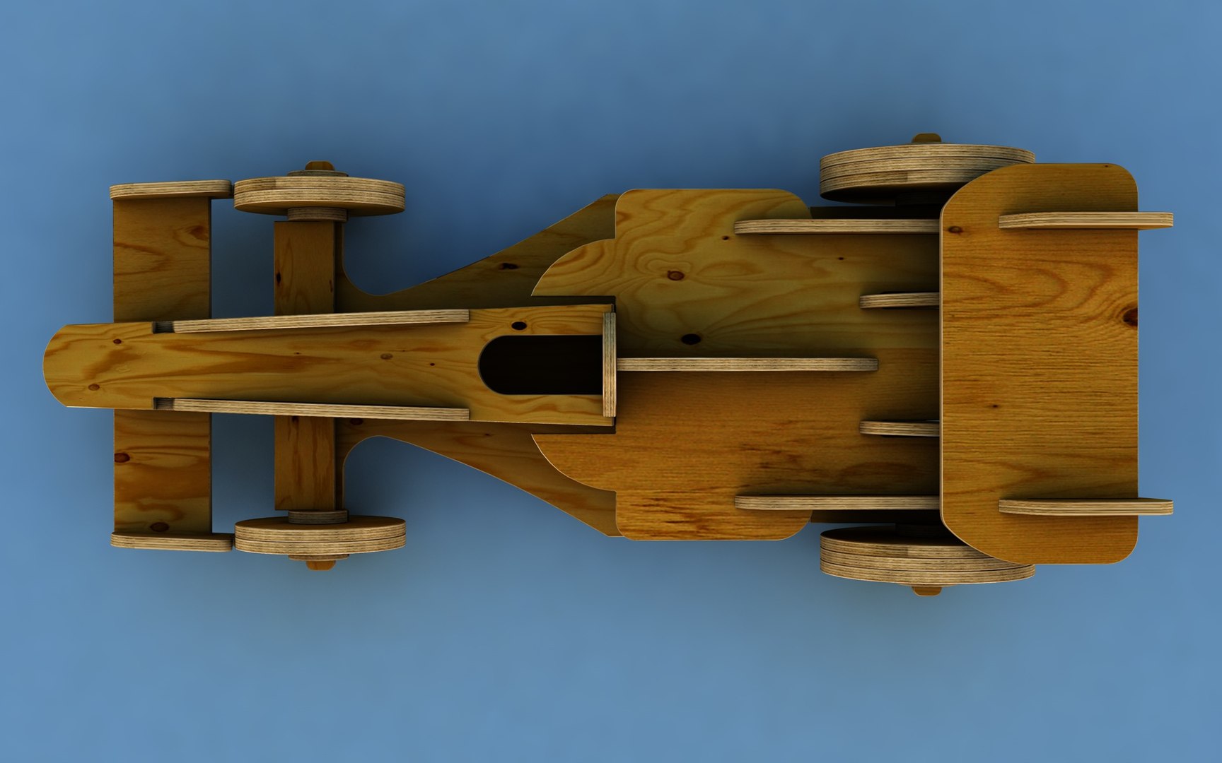 3D Wooden Race Car - TurboSquid 1242363
