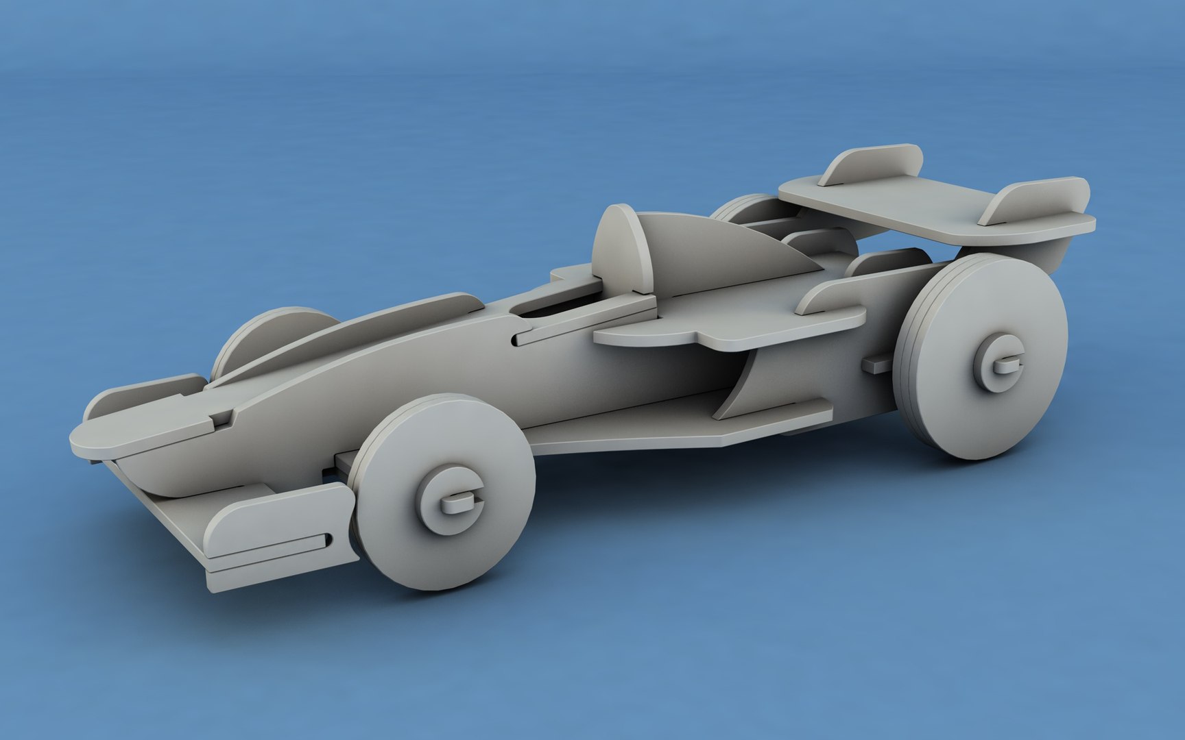 3D Wooden Race Car - TurboSquid 1242363