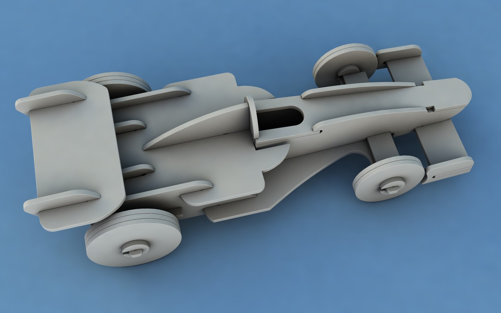 3D Wooden Race Car - TurboSquid 1242363