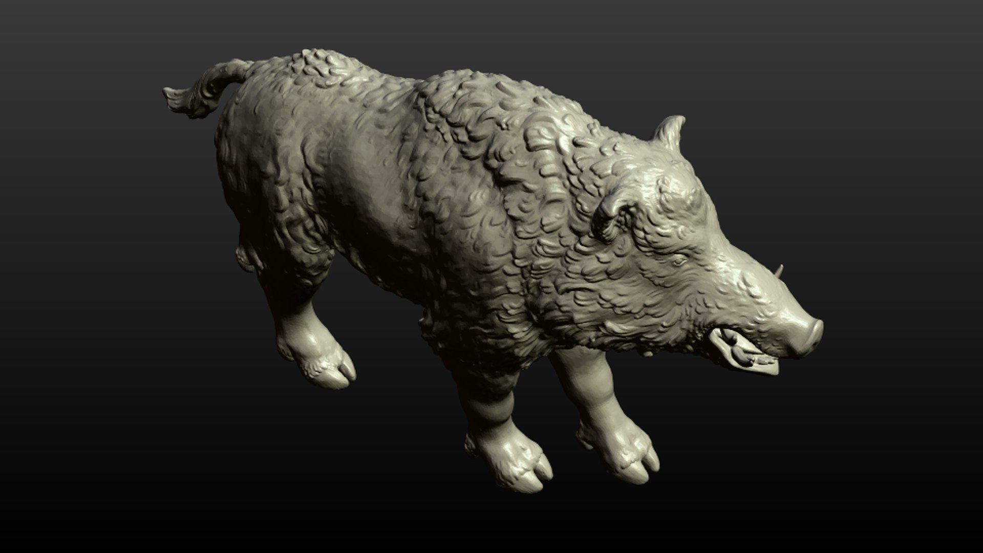 3D figure boar - TurboSquid 1184153