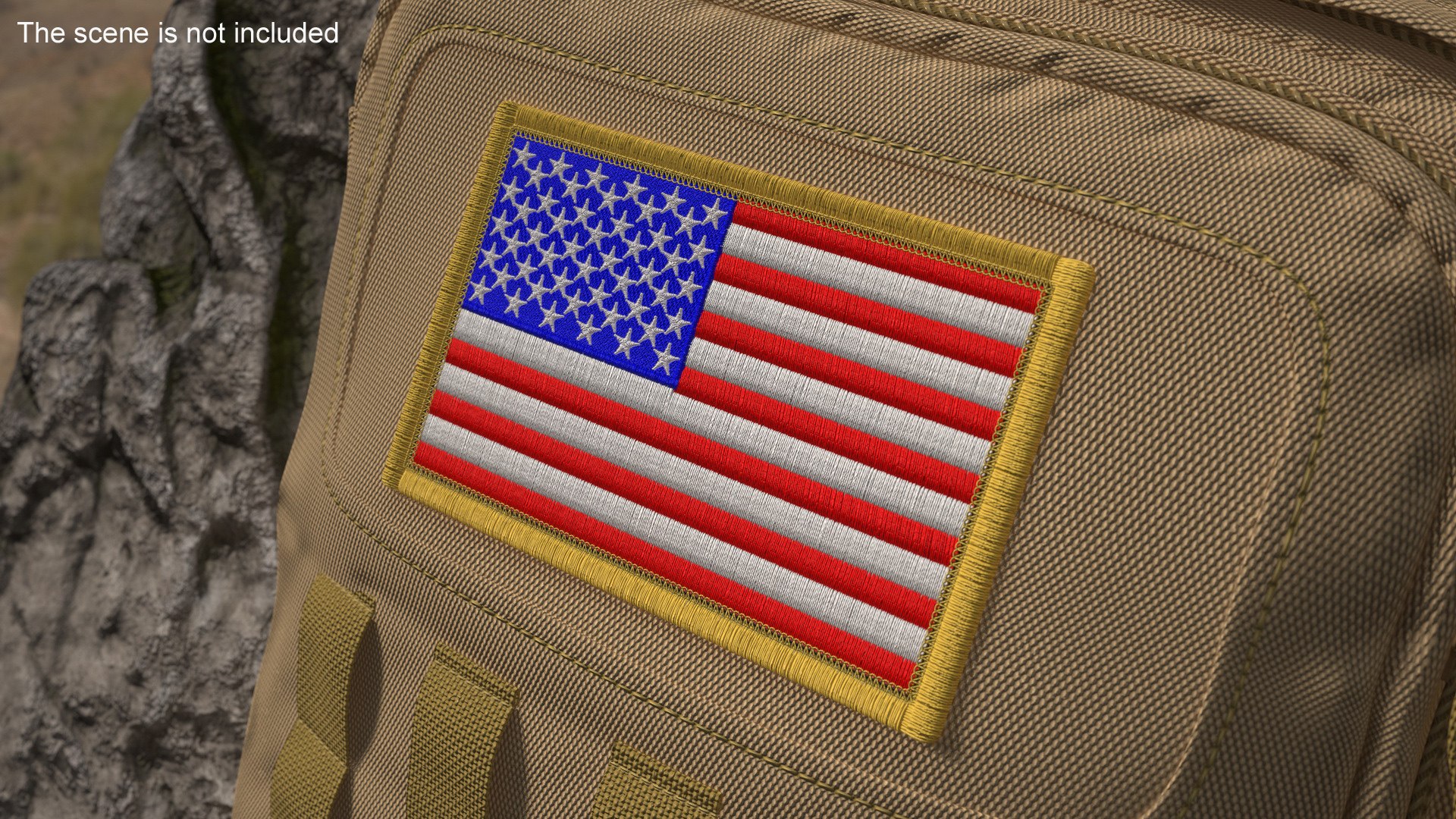 USA Flag Patch Model - TurboSquid 2202483