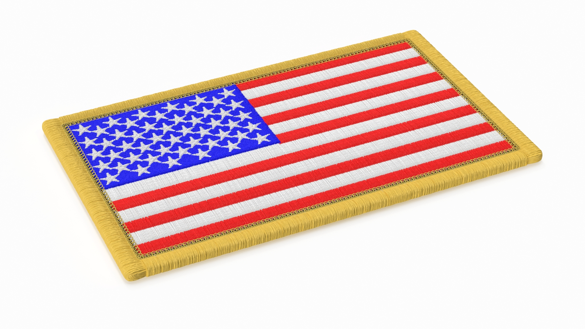 USA Flag Patch Model - TurboSquid 2202483