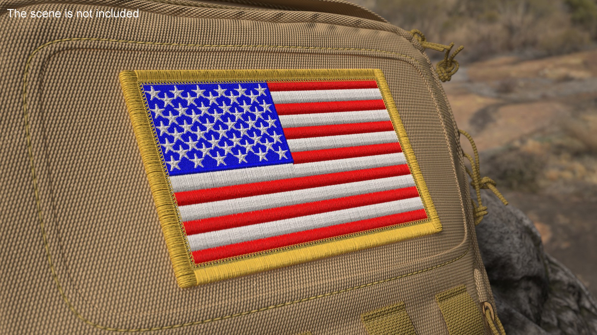 USA Flag Patch Model - TurboSquid 2202483