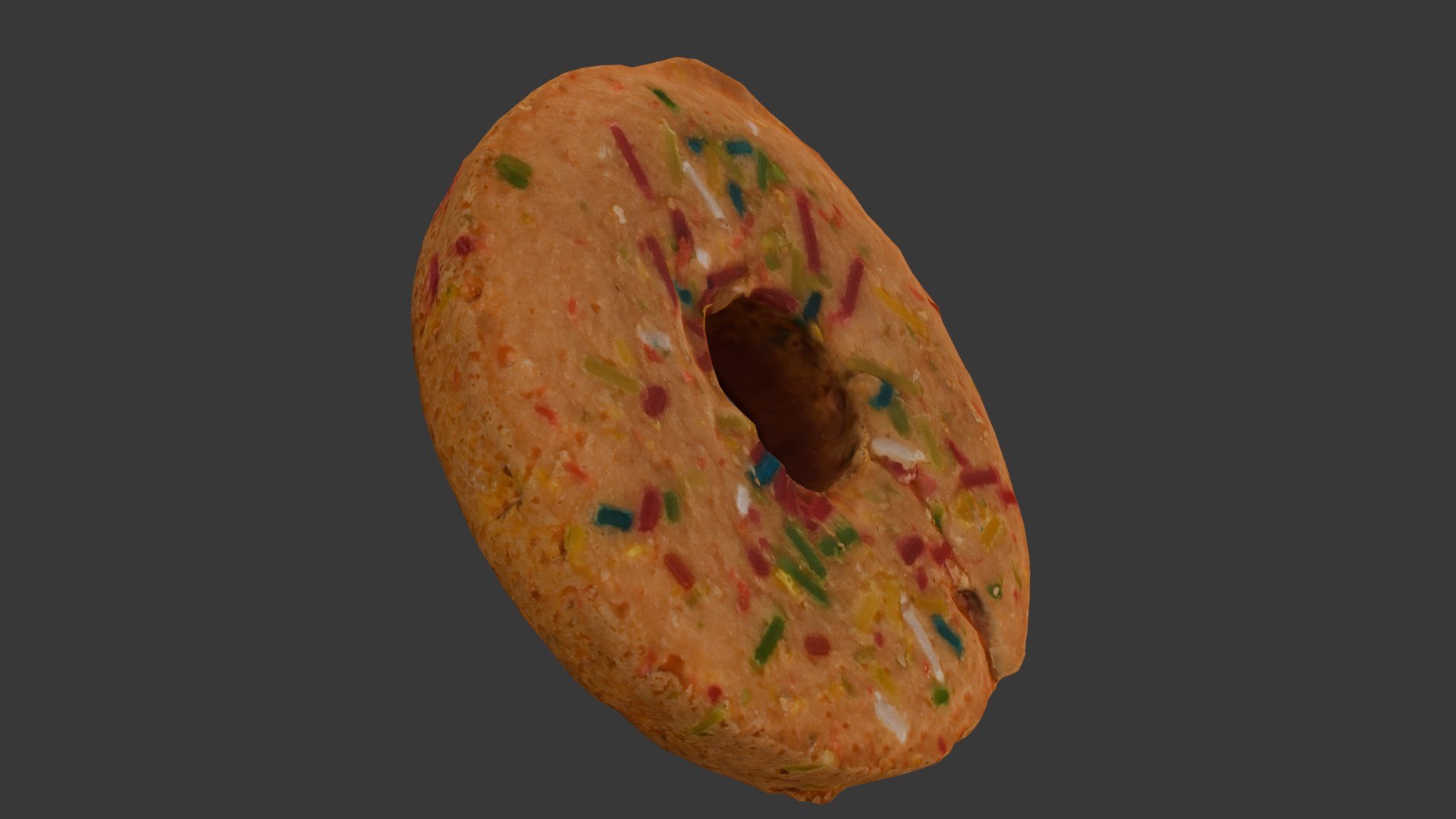 3D Sprinkle Donut Scan Model - TurboSquid 2408801