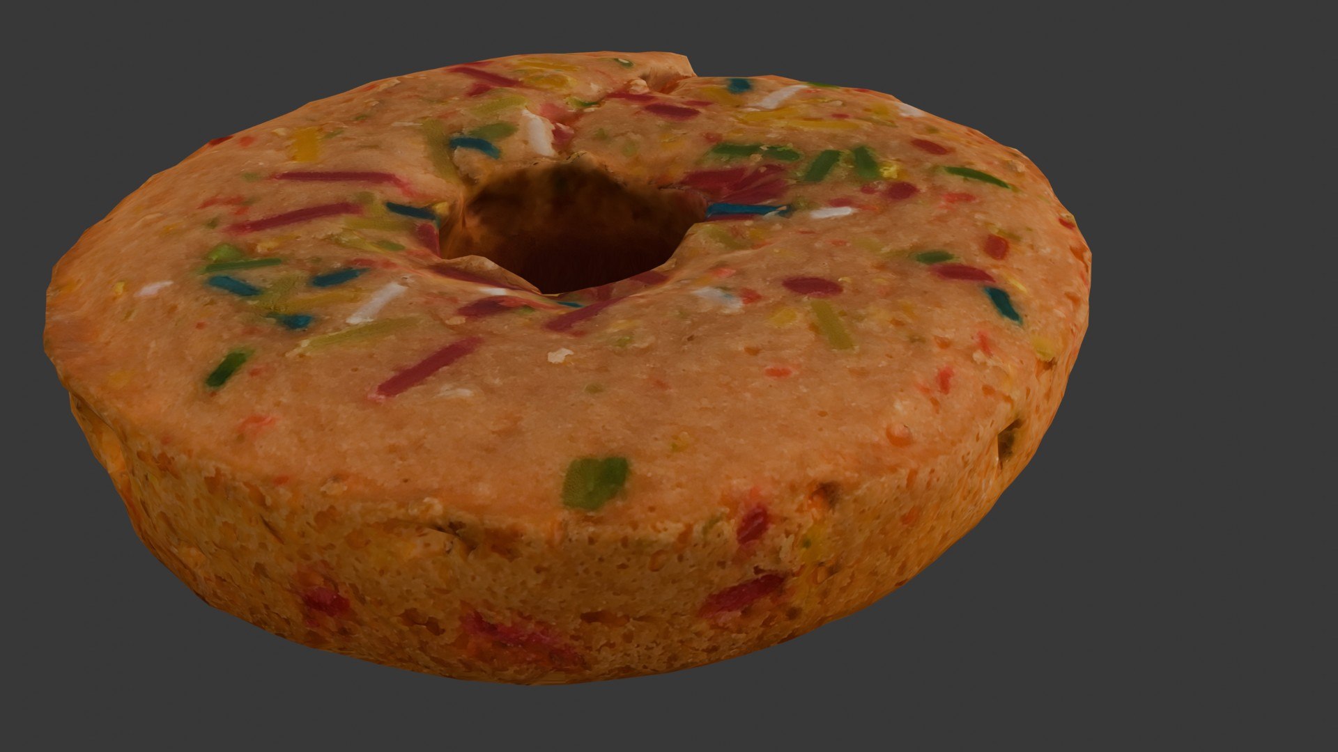 3D Sprinkle Donut Scan Model - TurboSquid 2408801