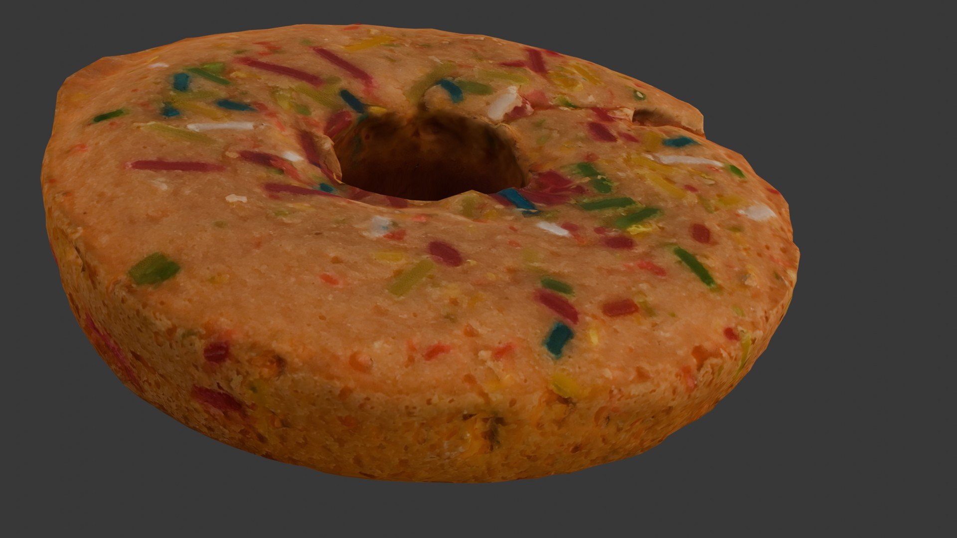 3D Sprinkle Donut Scan Model - TurboSquid 2408801