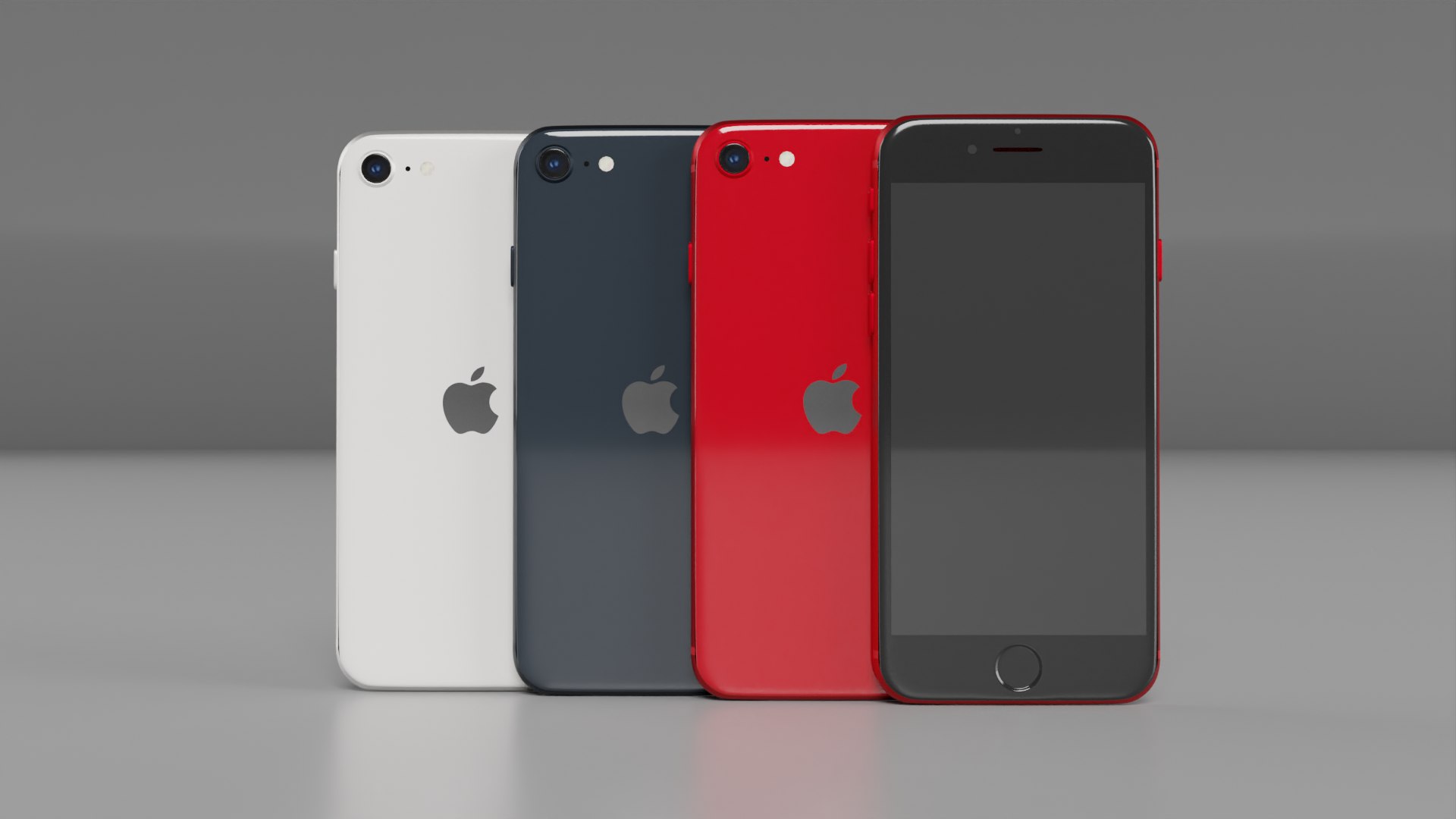 IPhone SE 3rd generation 2022 All Colors Smartphone 3D - TurboSquid 2083122
