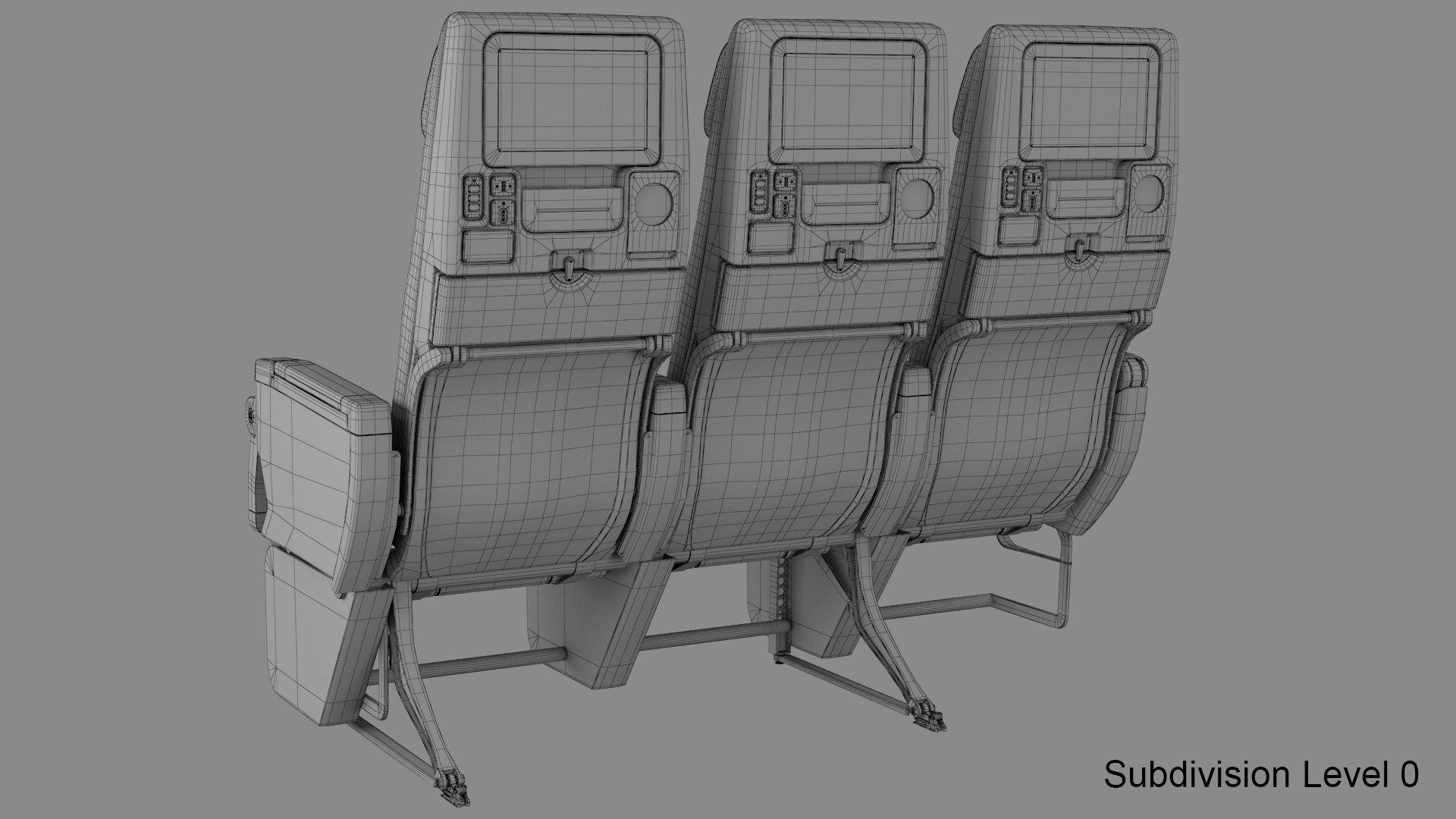 3D Economy Airplane Seat Singapore Model - TurboSquid 1485216