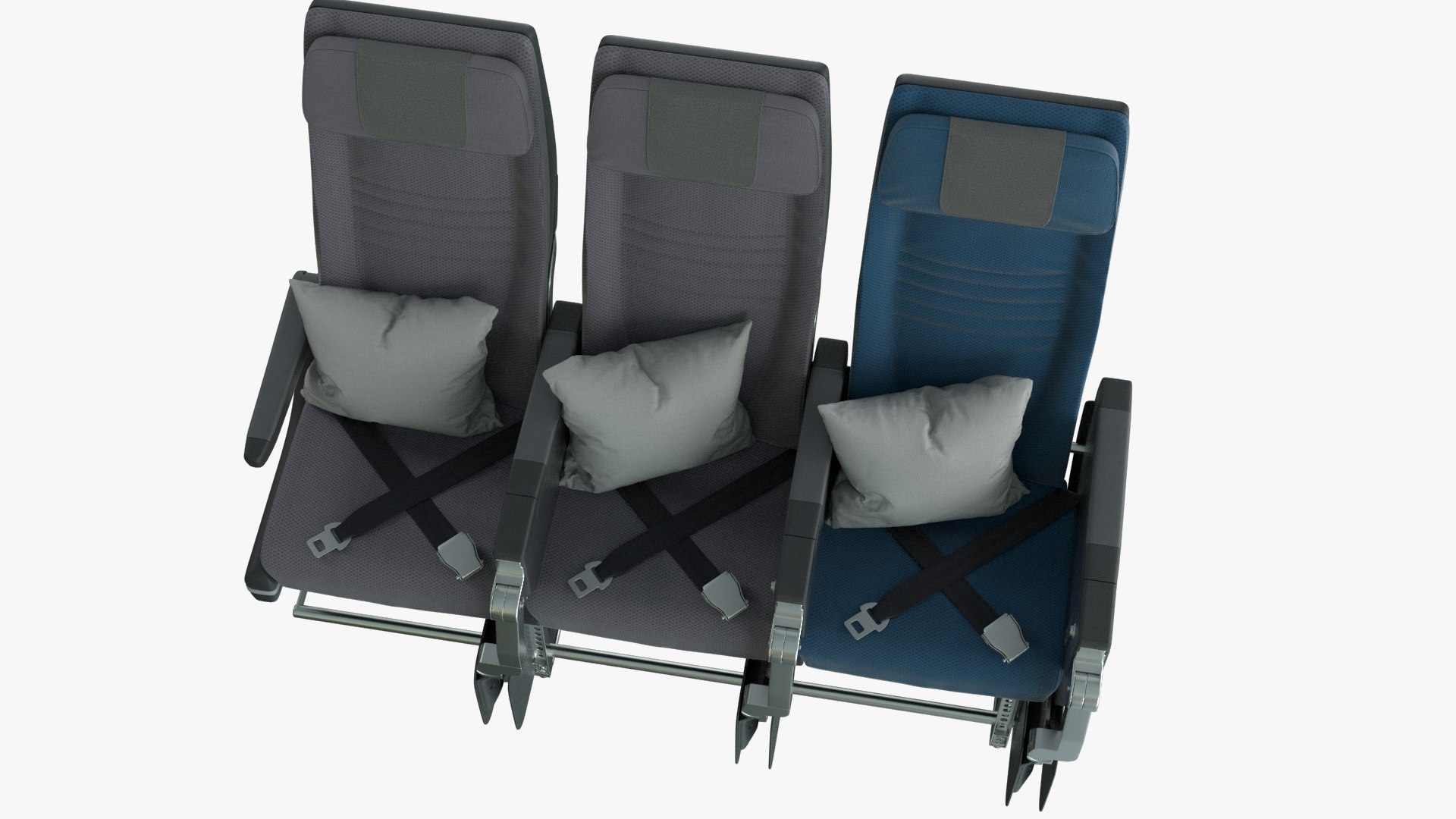 3D Economy Airplane Seat Singapore Model - TurboSquid 1485216